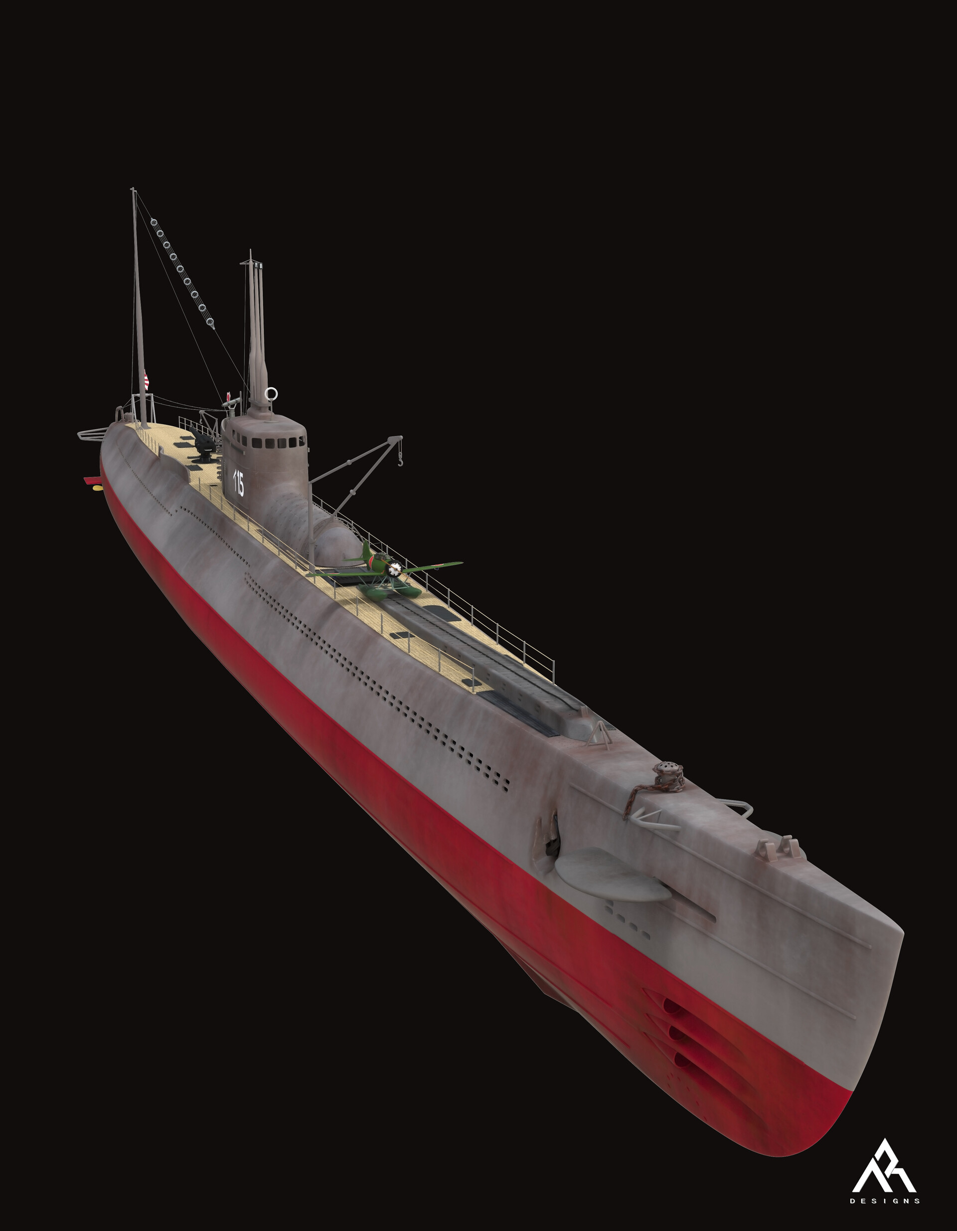 Anirudh Rao - WW2 JAPANESE IJN TYPE-B1 SUBMARINE