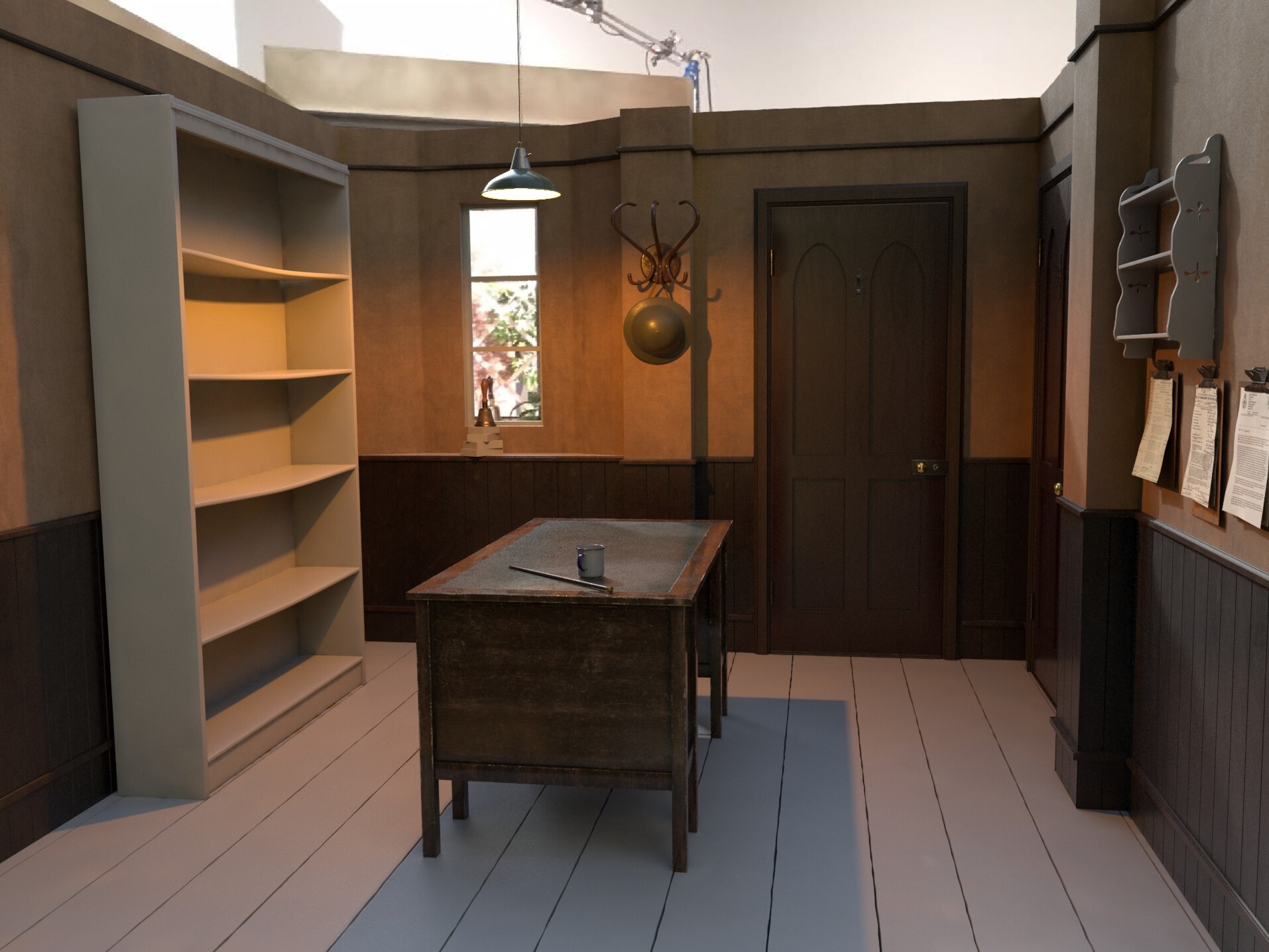 ArtStation - WIP - Captain Mainwaring's Office from Dads Army.