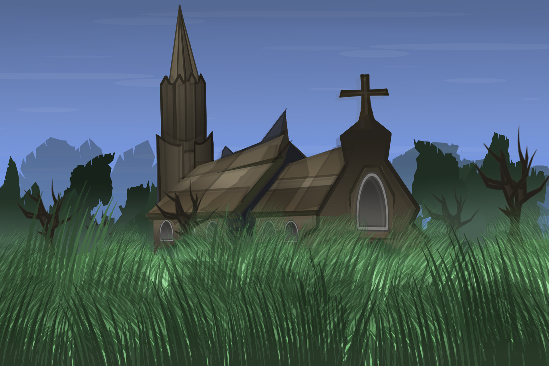 ArtStation - Church Exterior v2