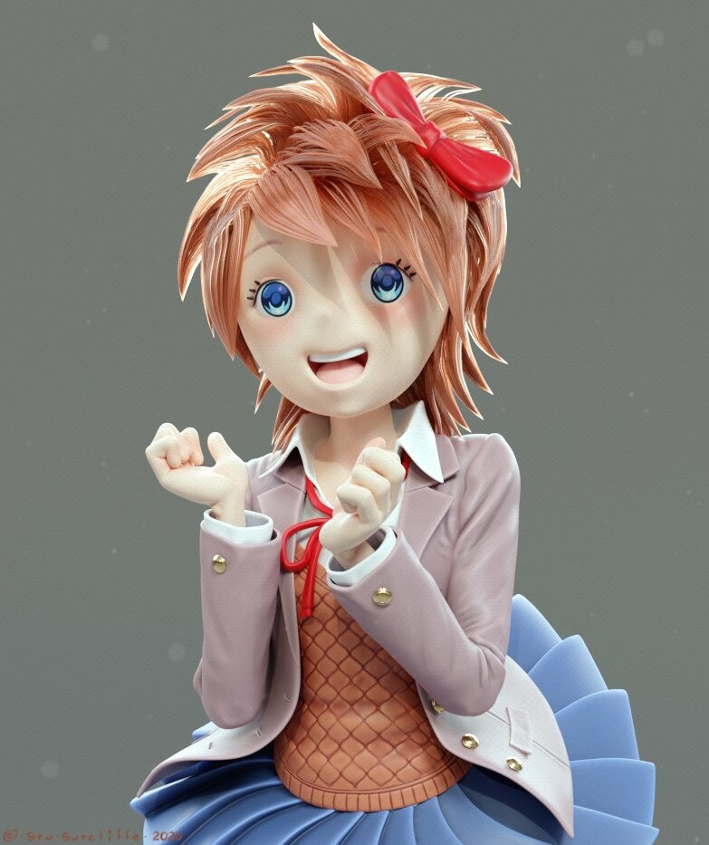 ArtStation - Sayori New Hair