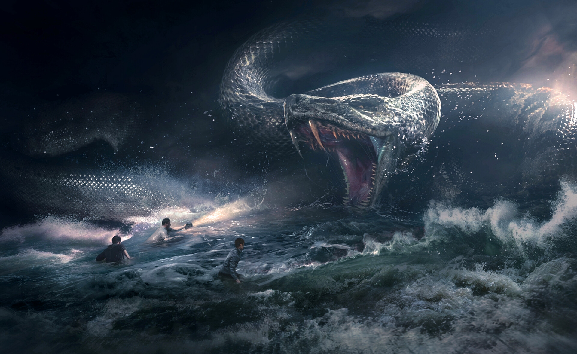 ArtStation - Basilisk at the bottom of the sea