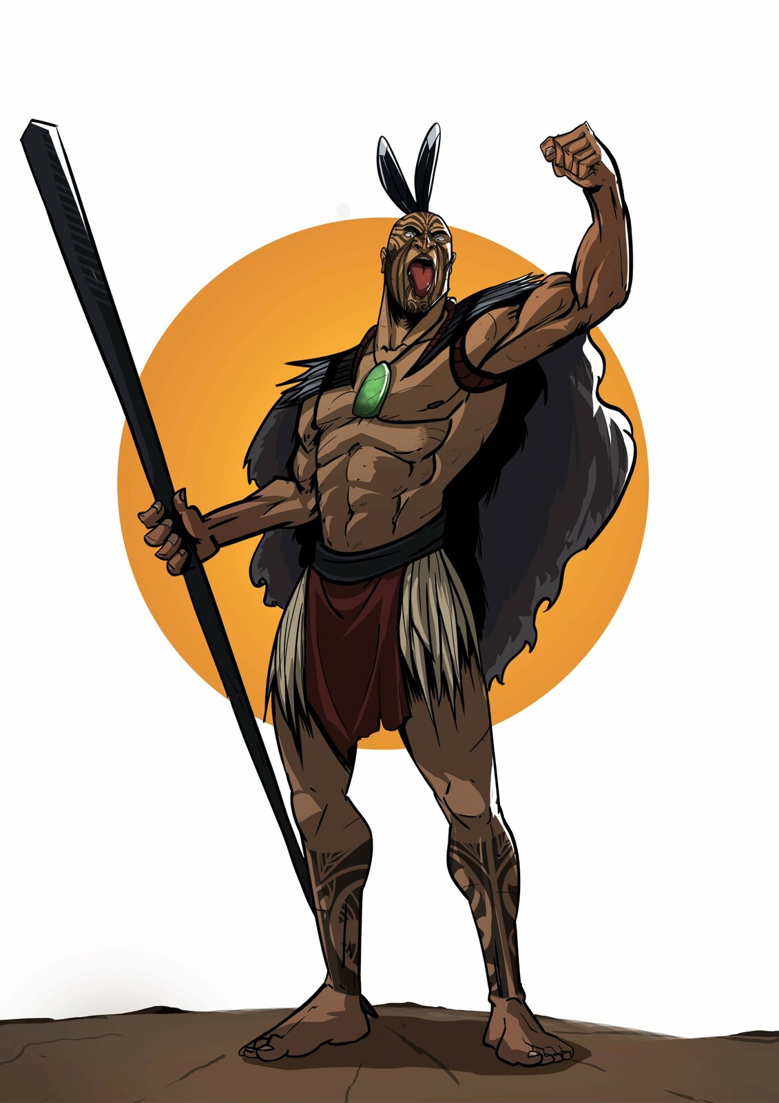 Lincoln Moa - Maori Warrior