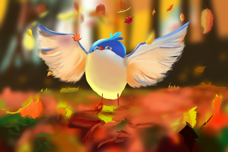 ArtStation - happy bird