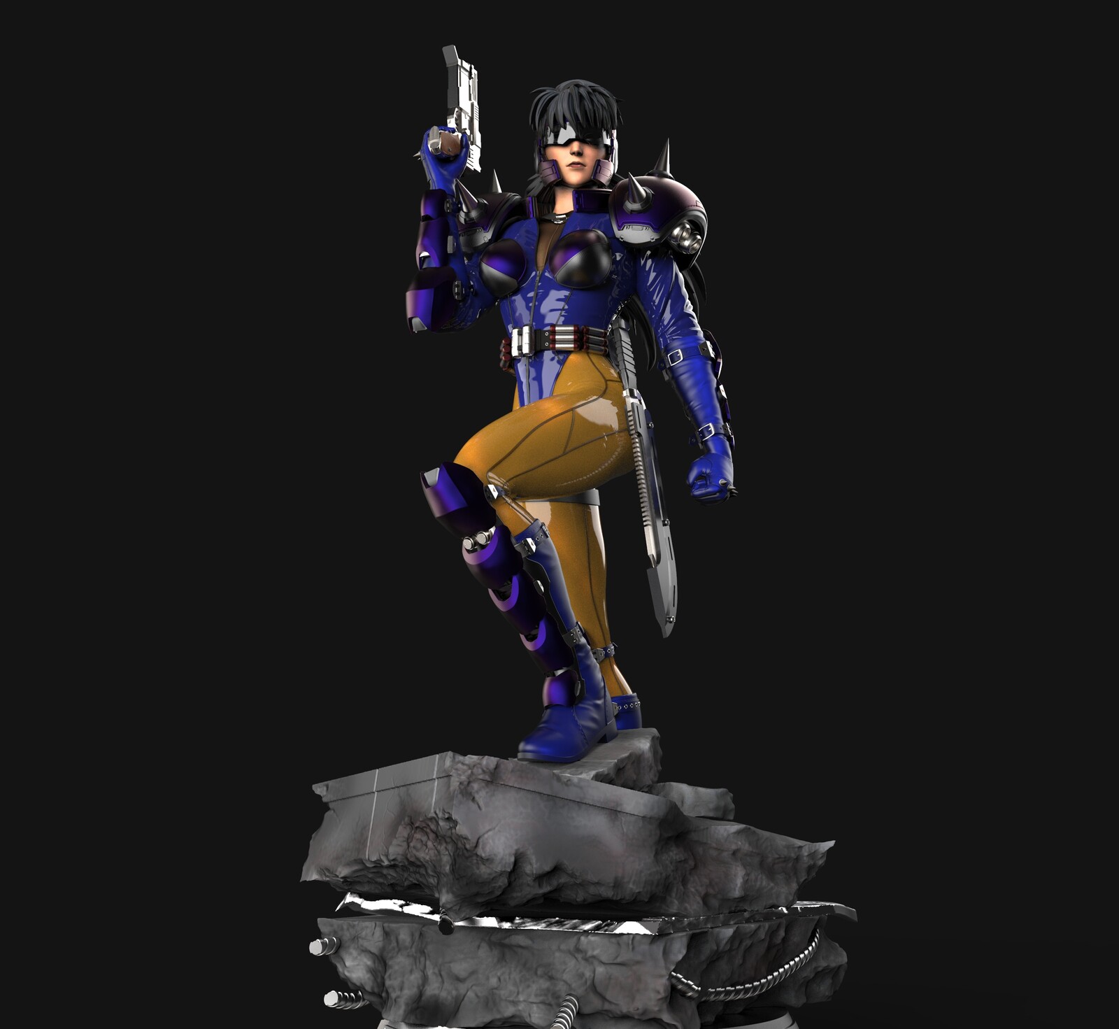 Gregorius Pambudi Laksono - Angel Cop fan-art statue