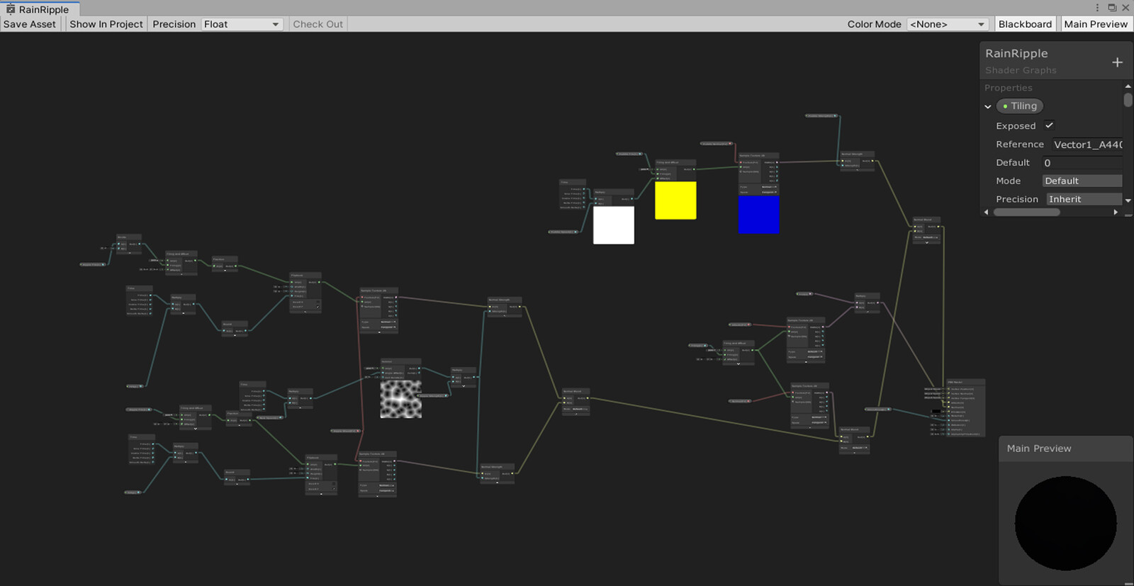 ILAM PARITHI - Unity3D Raindrops Ripples Shader Graph with Sounds Effects
