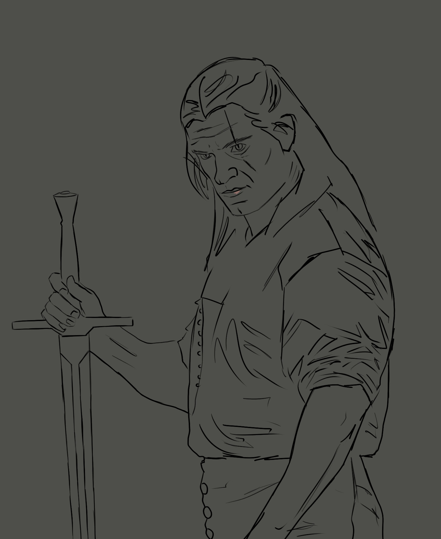 Drew an art of Netflix Geralt : r/witcher