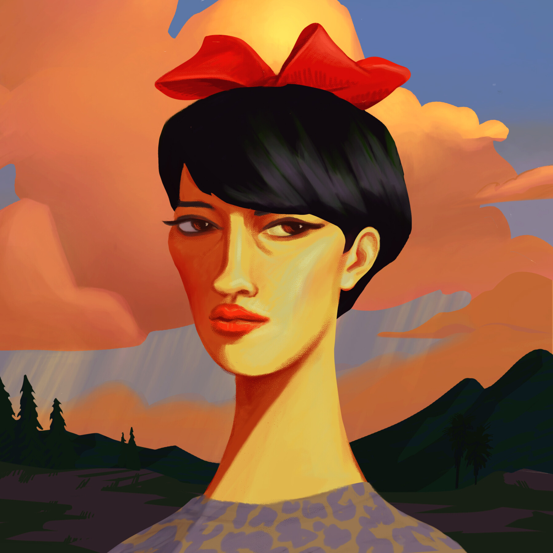 Grace Poole - Self Portrait in Clouds