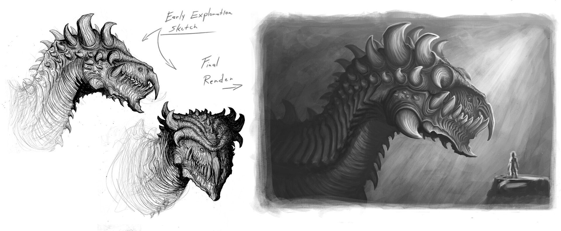 ArtStation - "Daemon" The Dragon of the Underworld Concept Art