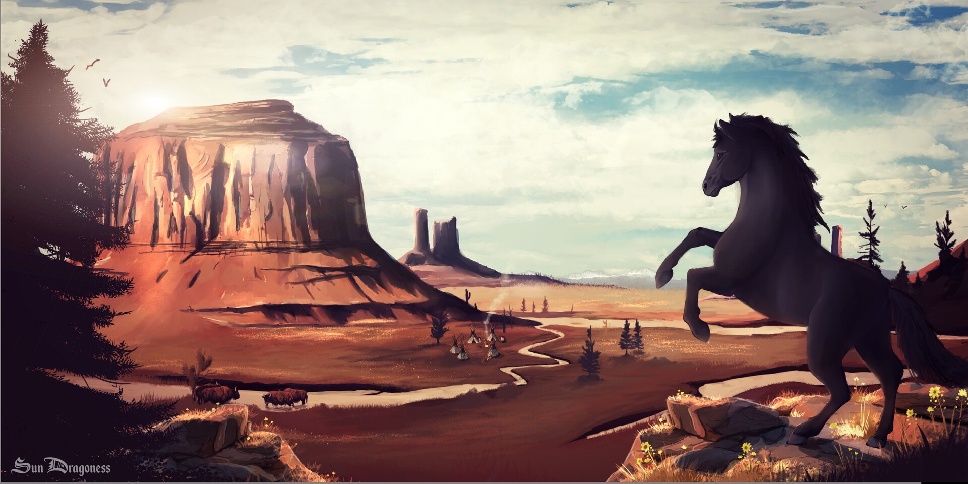 ArtStation - The Shadow of the Praire