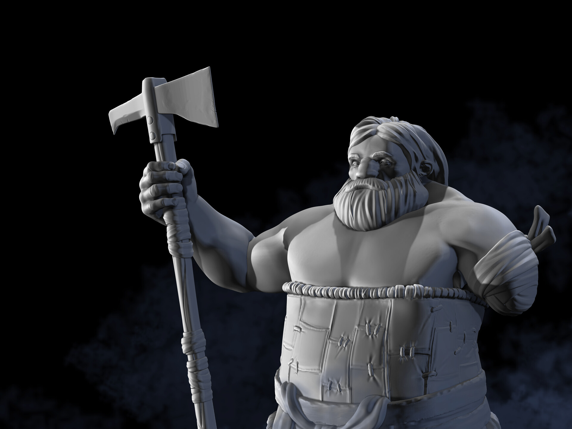 ArtStation - One hand warrior