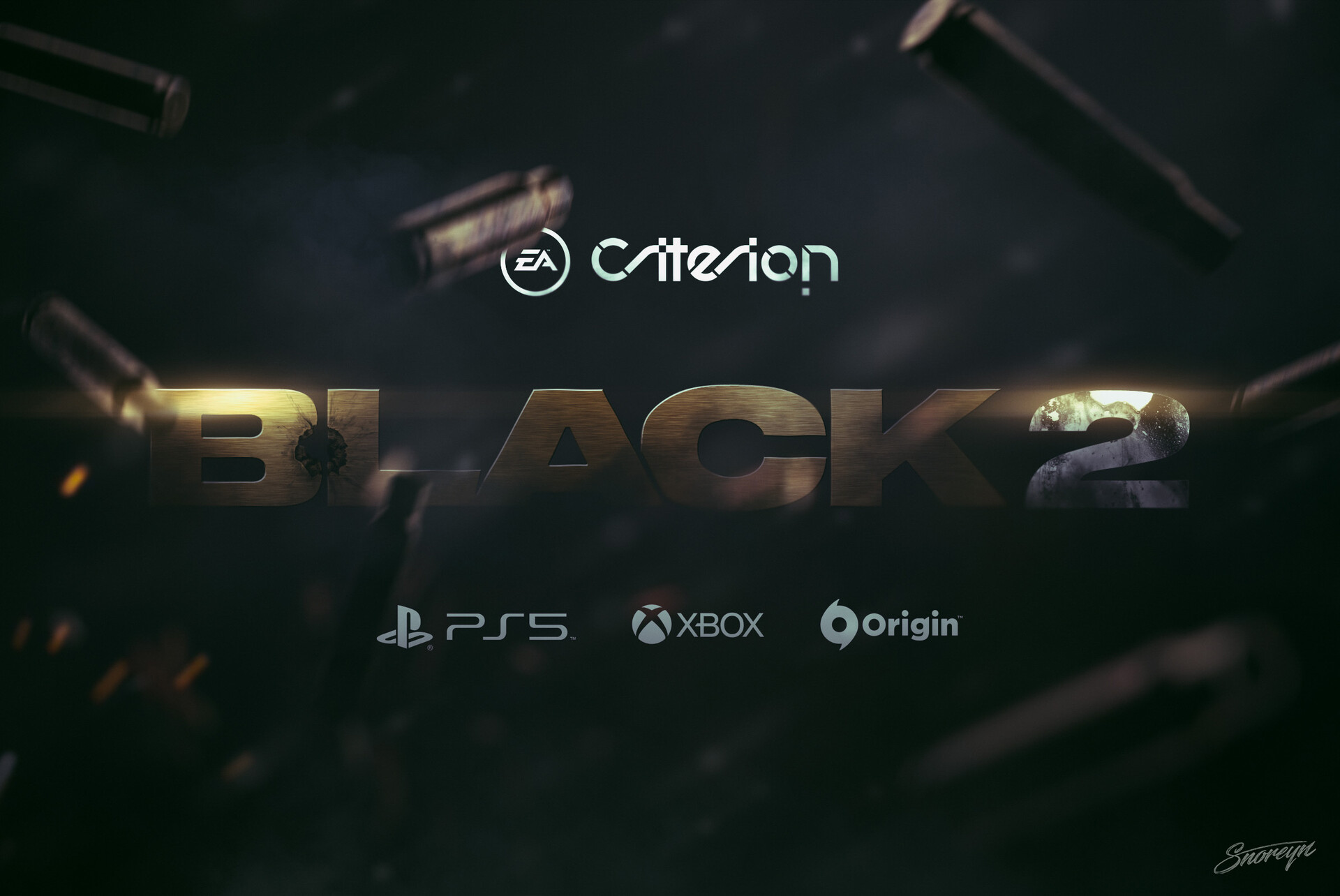 ArtStation - BLACK 2 Title Screen