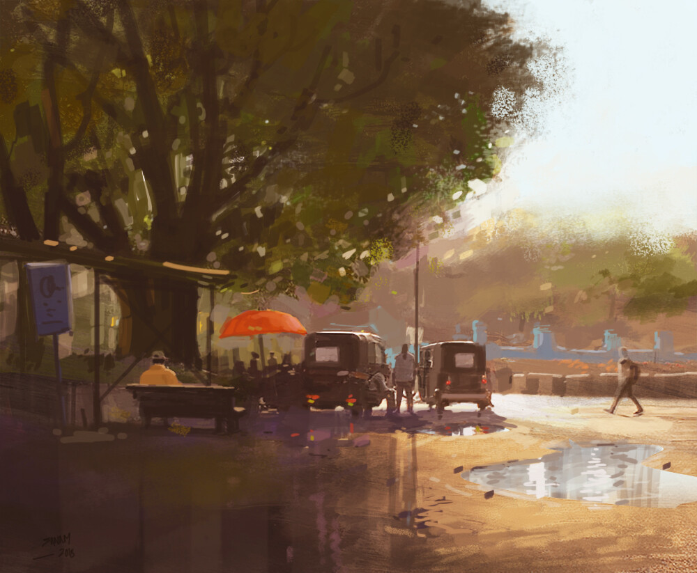 ArtStation - Old Landscape work