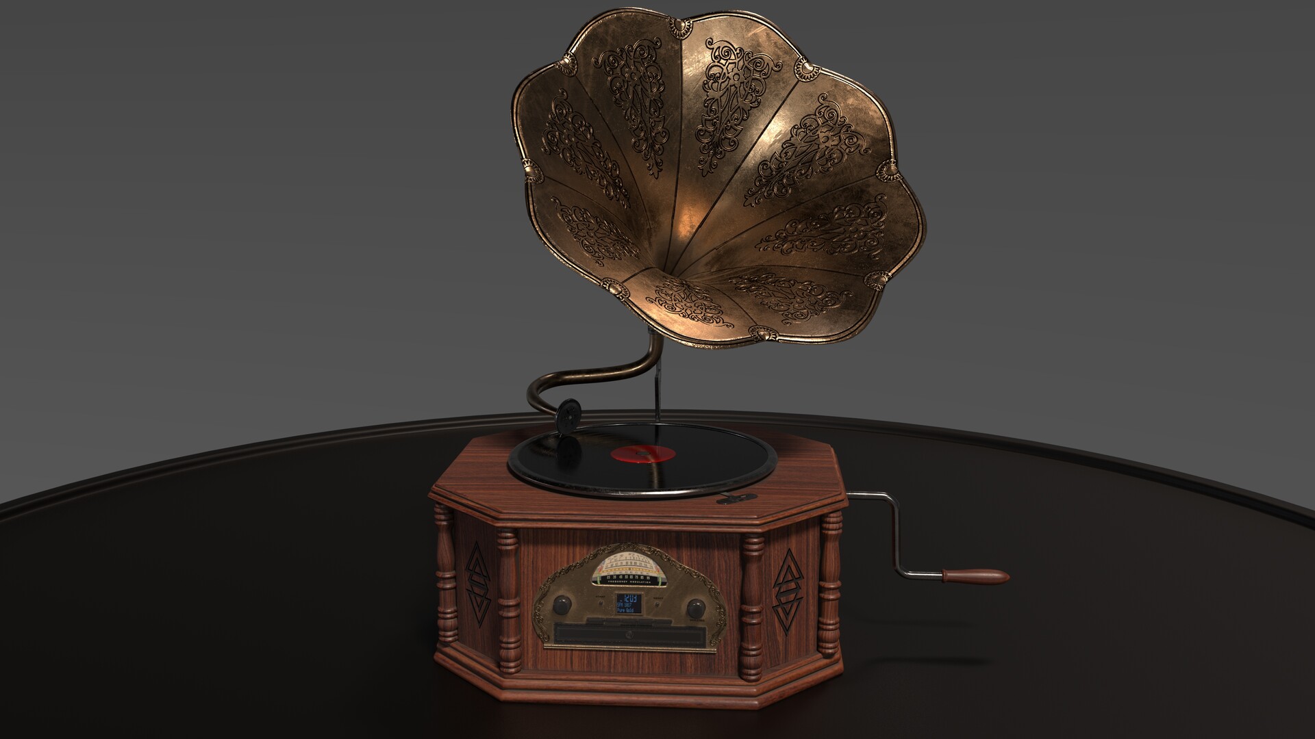 ArtStation - 3D Antique Gramophone
