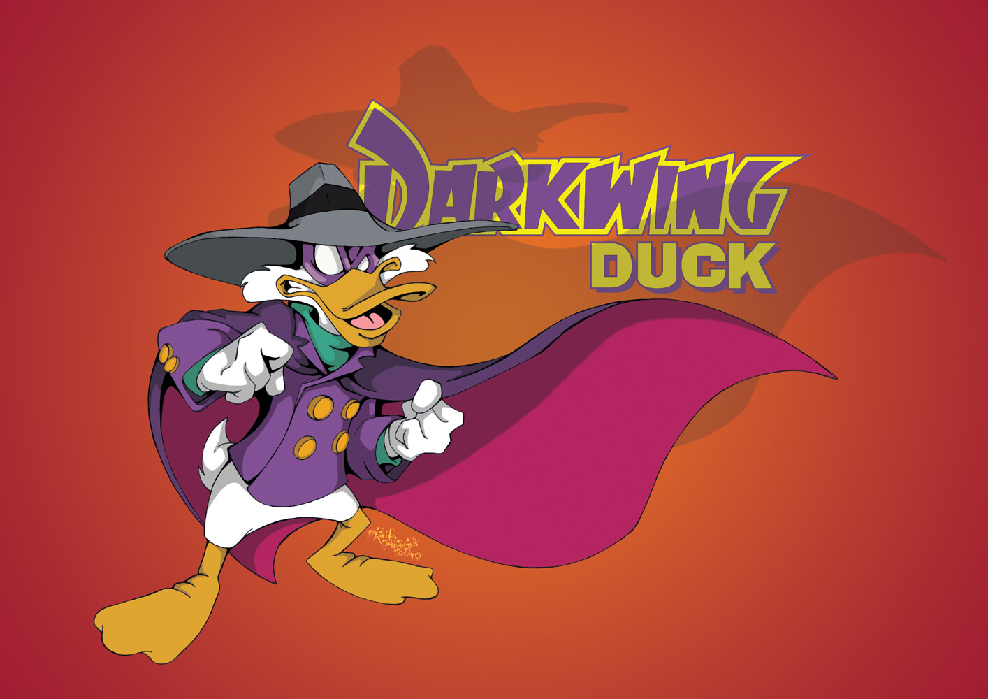 ArtStation - DARKWING DUCK cartoon