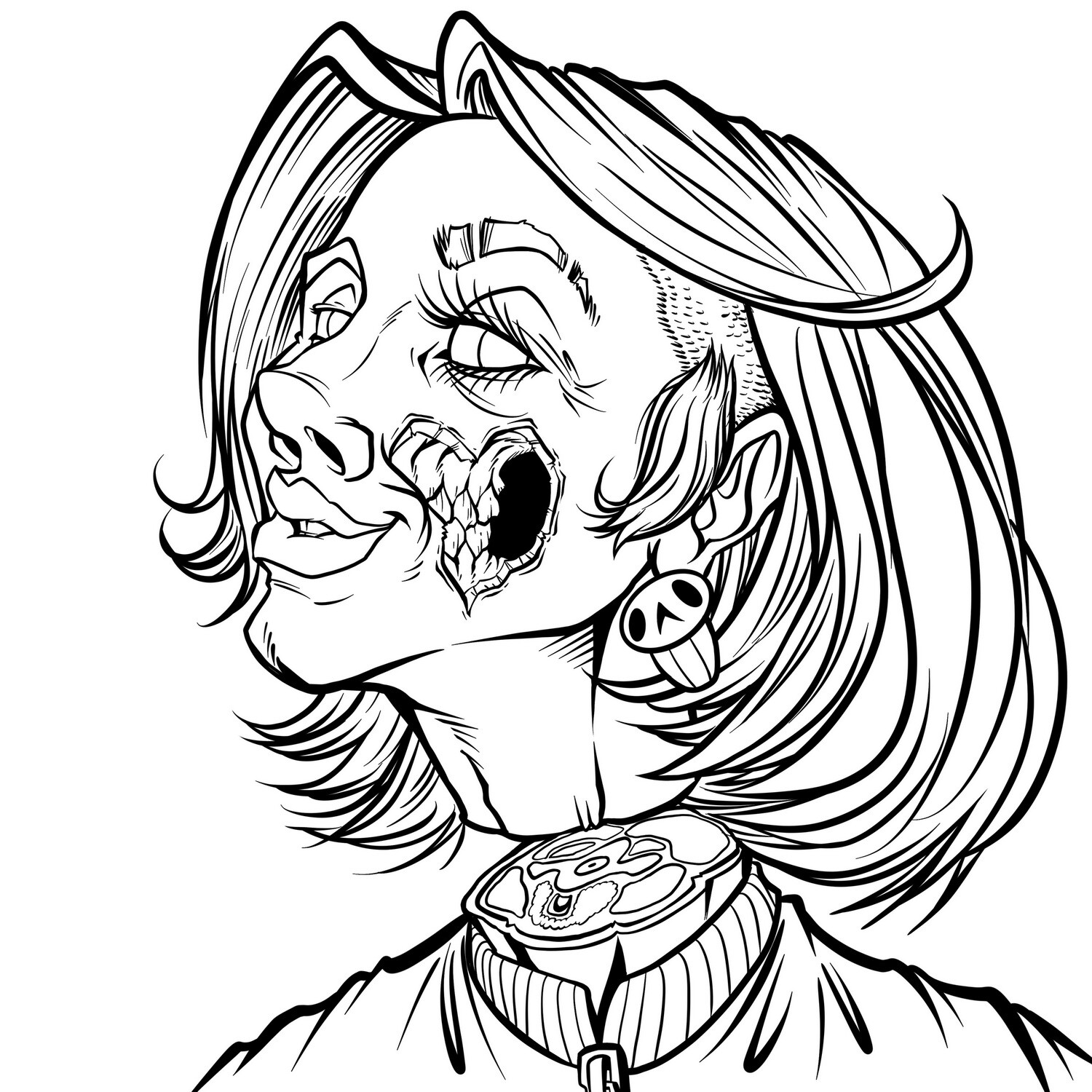 bride of chucky coloring pages