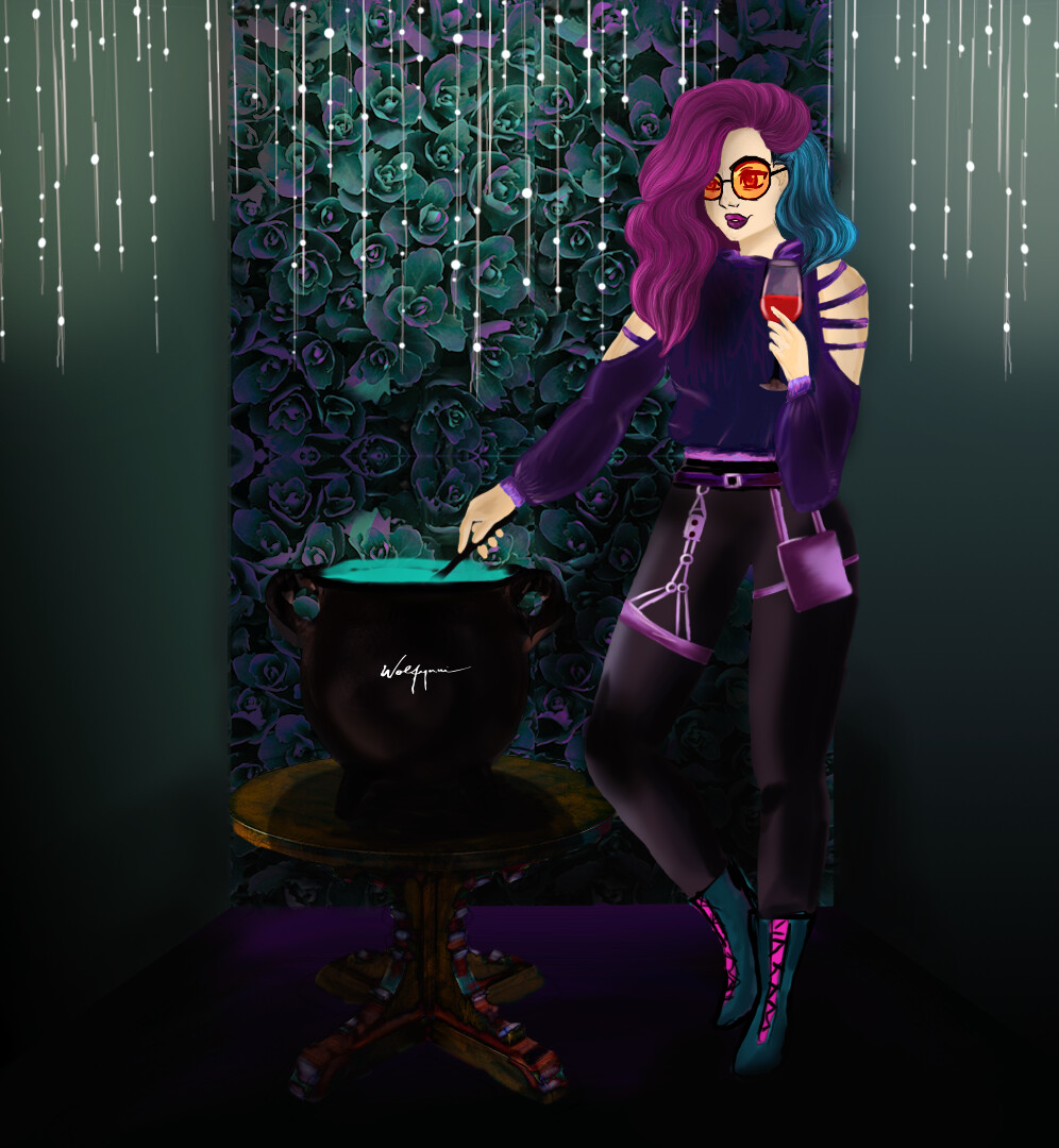 A Witch Potion Making