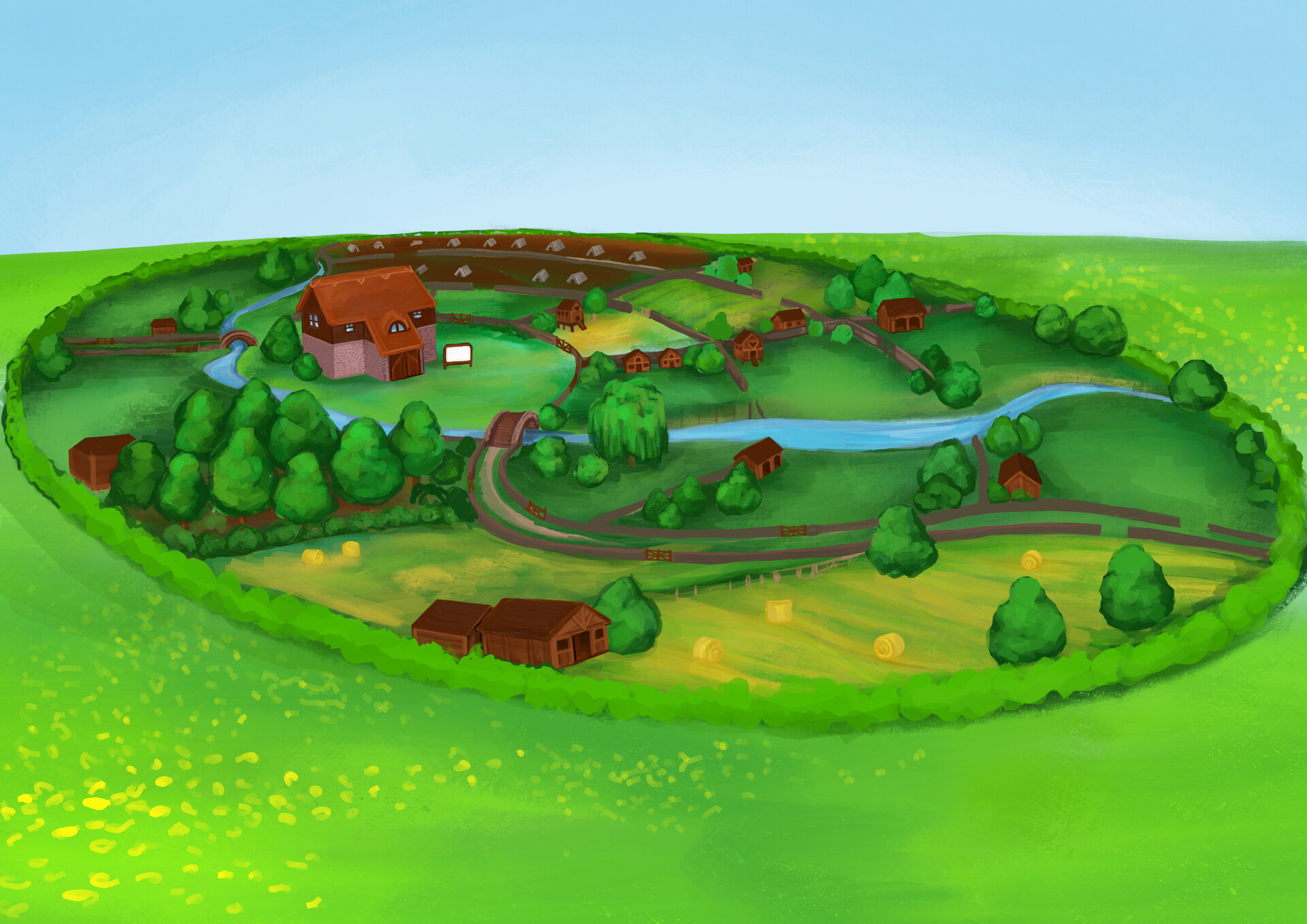 ArtStation - farm design