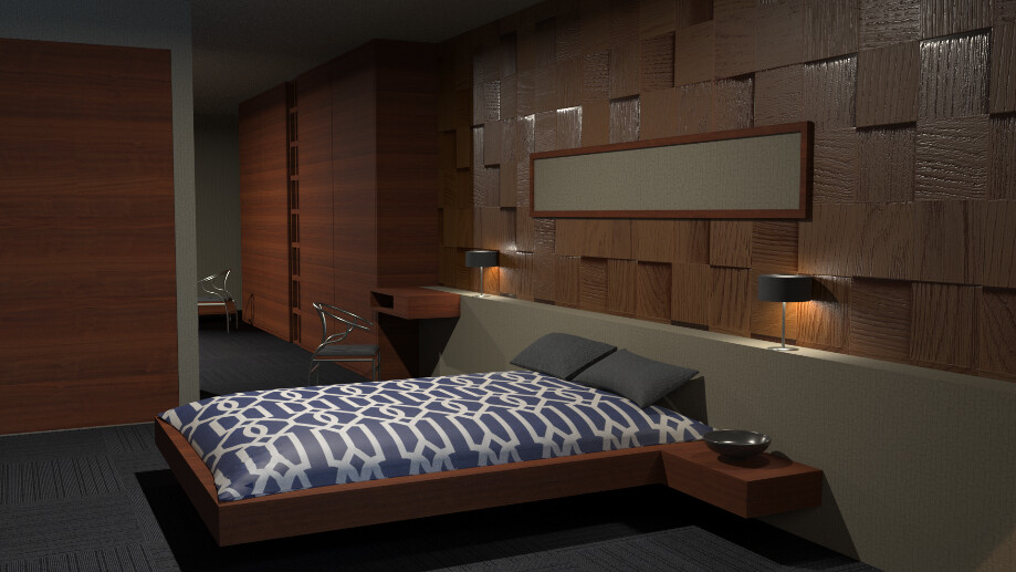 ArtStation - Interior Render Bedroom