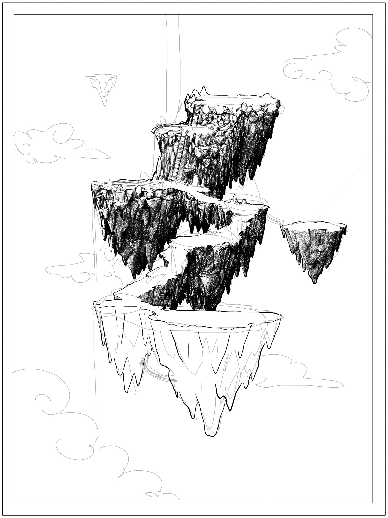 ArtStation - Floating Ruins