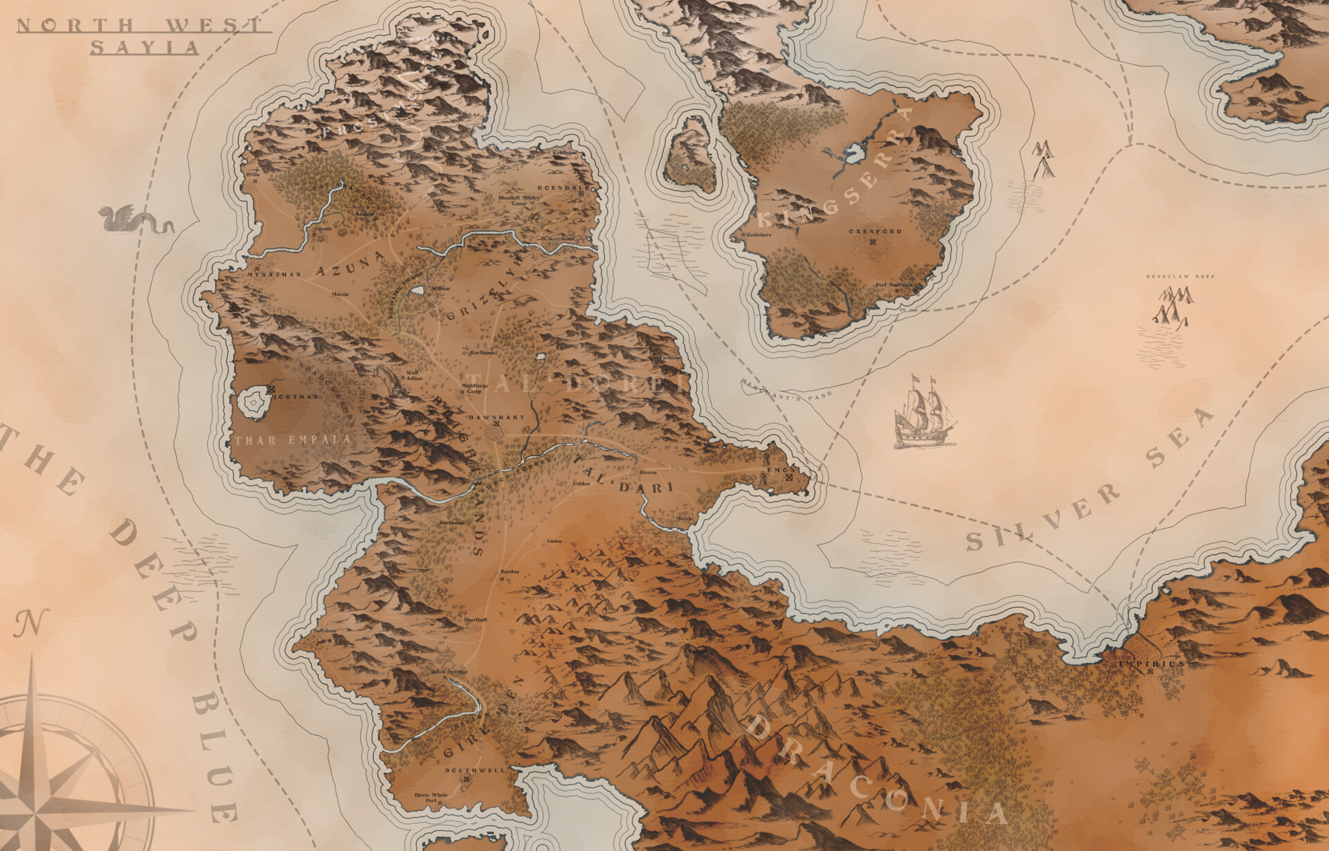 ArtStation - North West Sayia Map