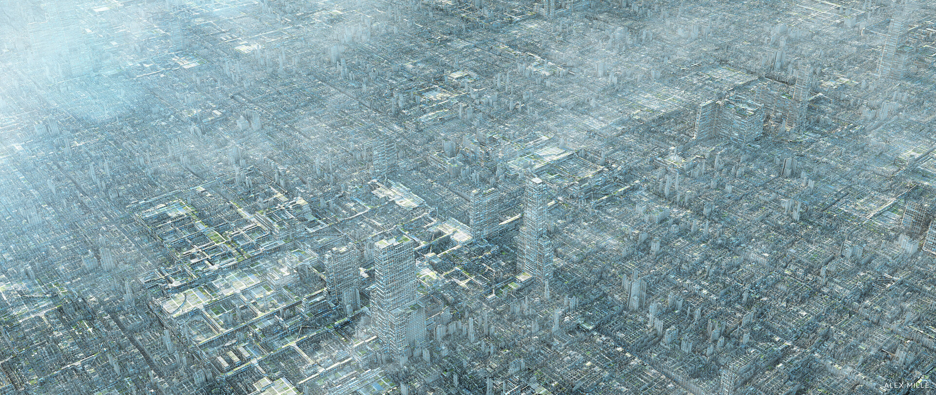 ArtStation - Procedural City Study 001