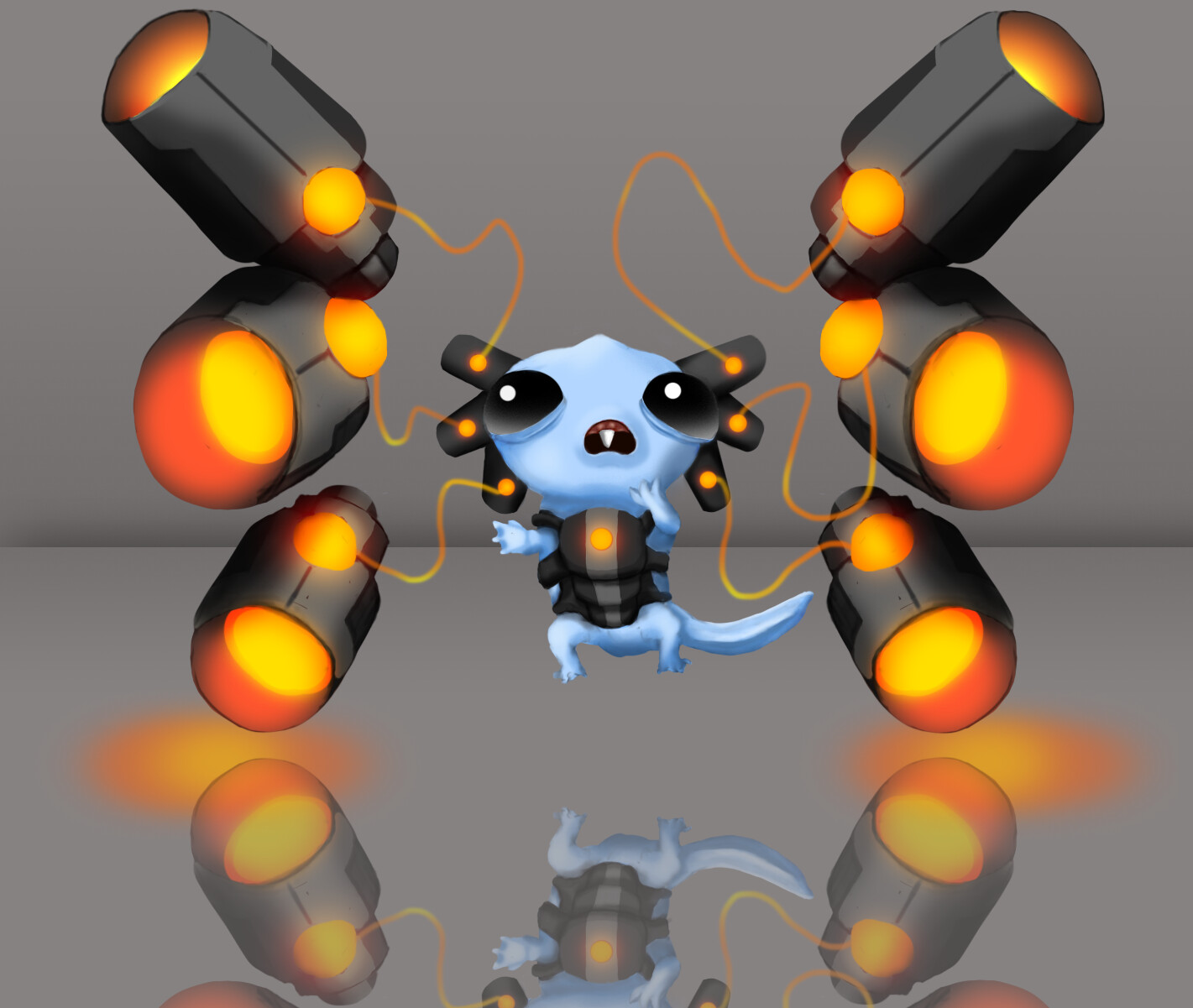 Luca Hintzen - Axo the Axolotl - Warrior