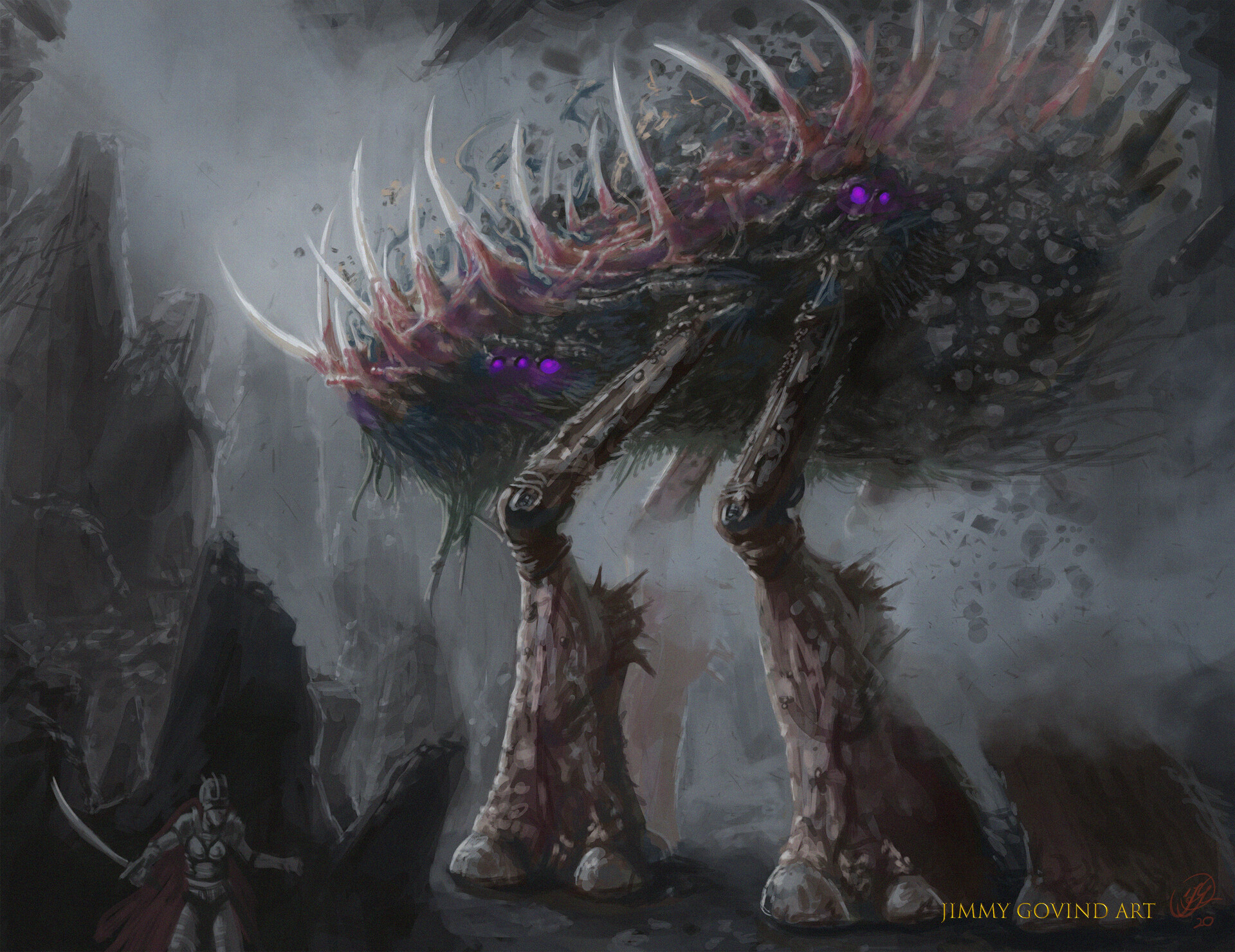 ArtStation - Cave Dweller Sketch 01