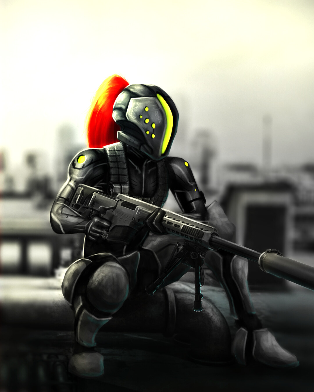 ArtStation - Futuristic Sniper