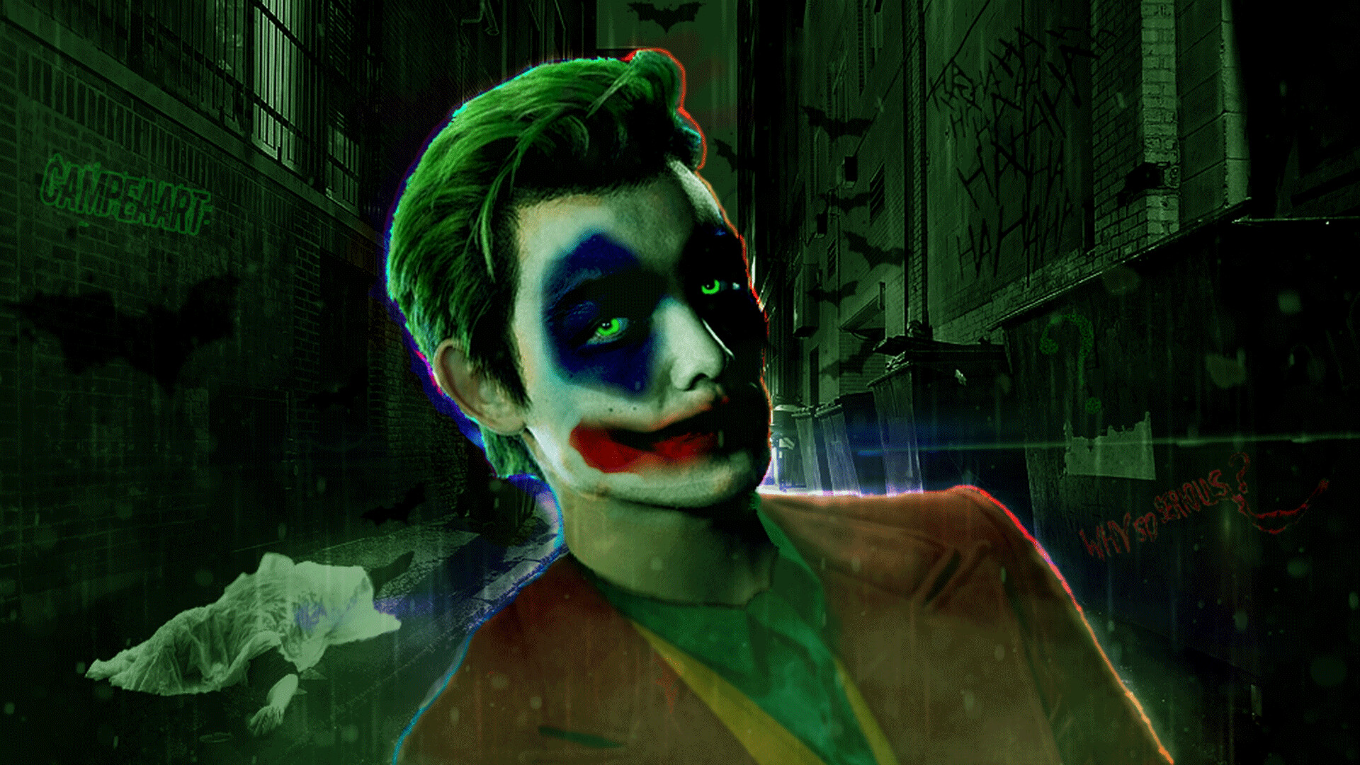 ArtStation - Ryan Potter Turns Into DC's Joker