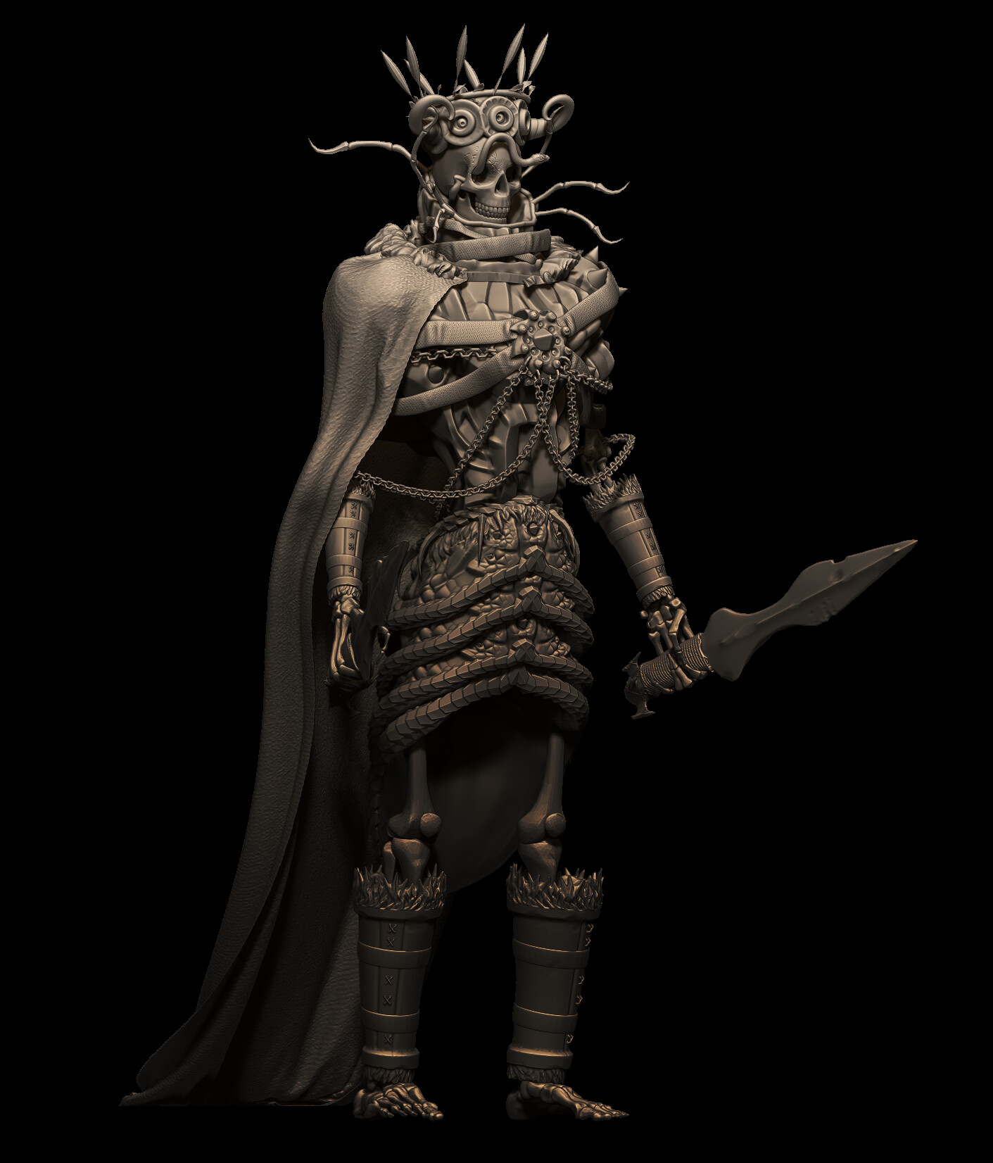 ArtStation - Skeleton Demon Warrior