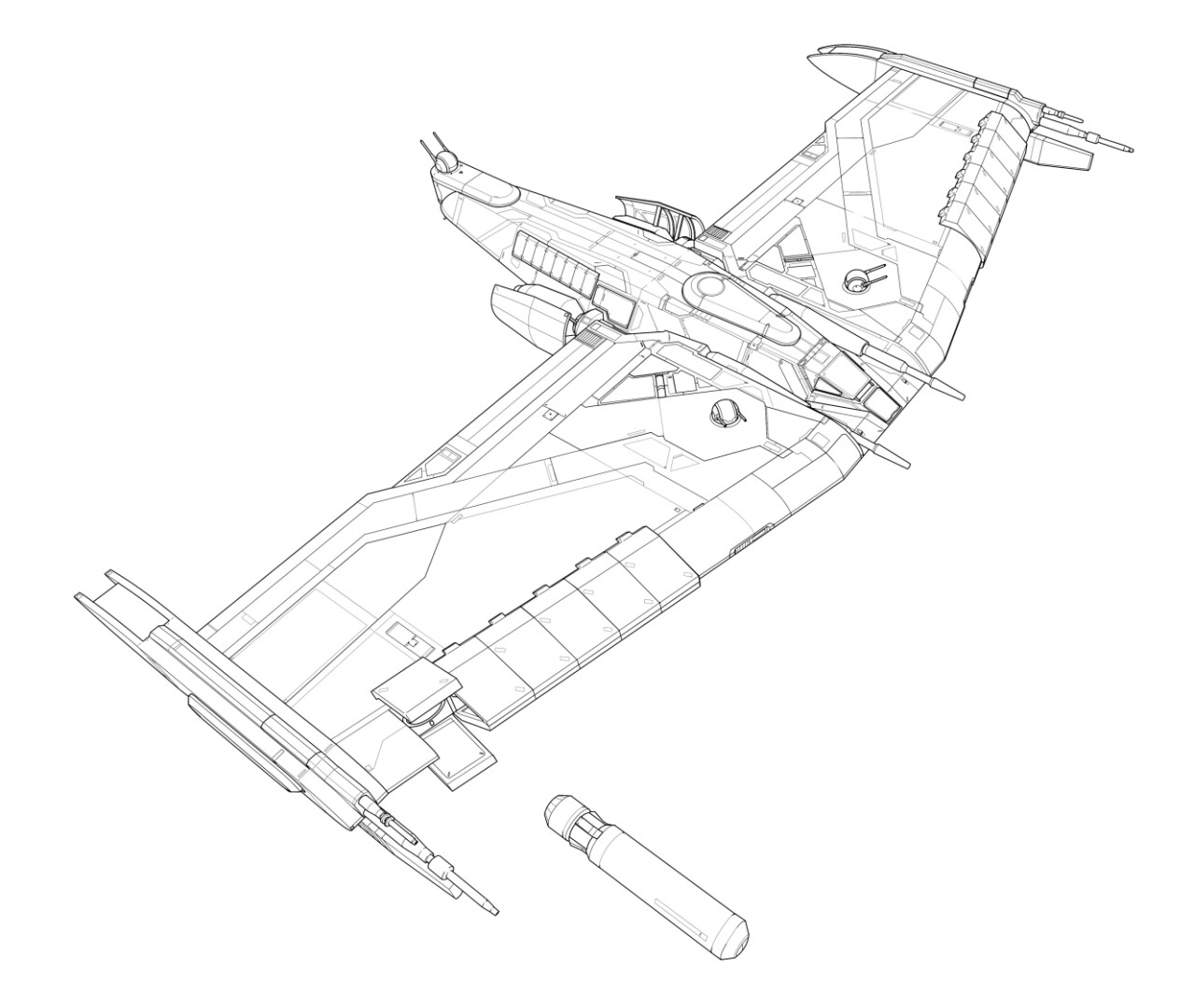 b 52 drawing