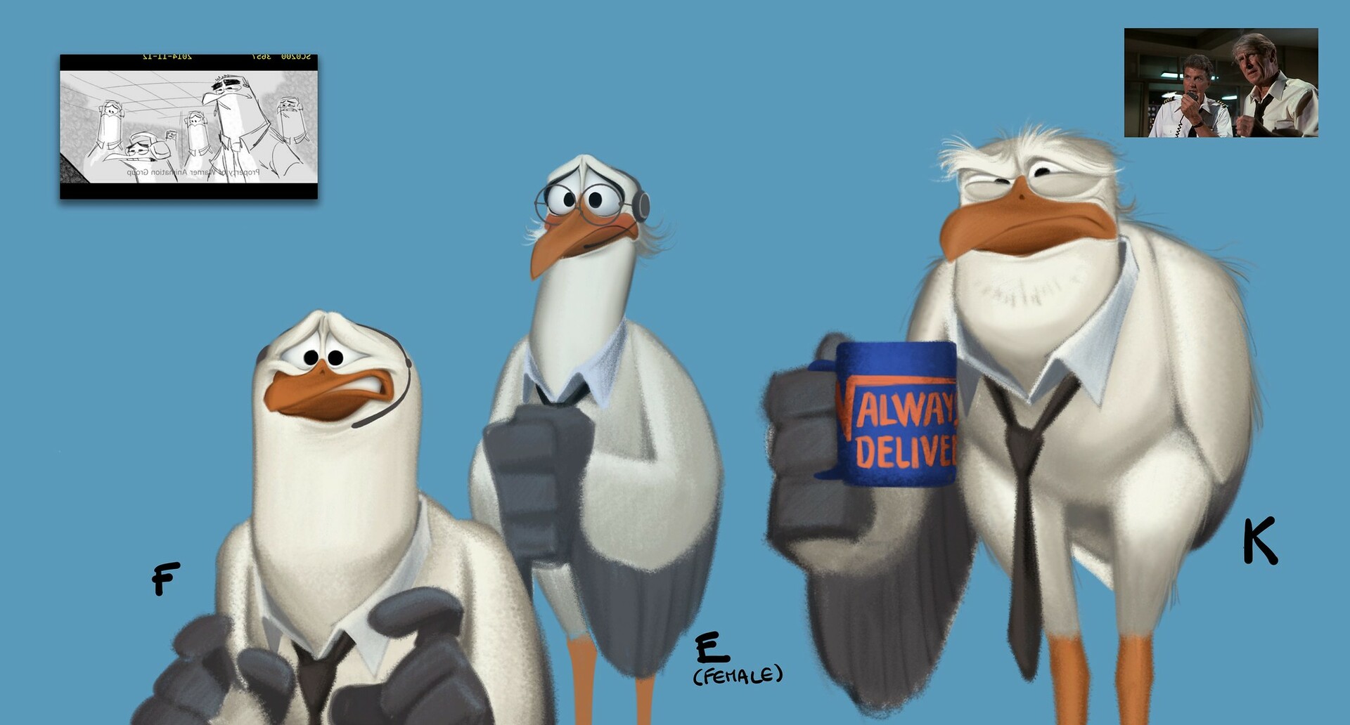 Sylvain Deboissy - Storks Character Design (2016)