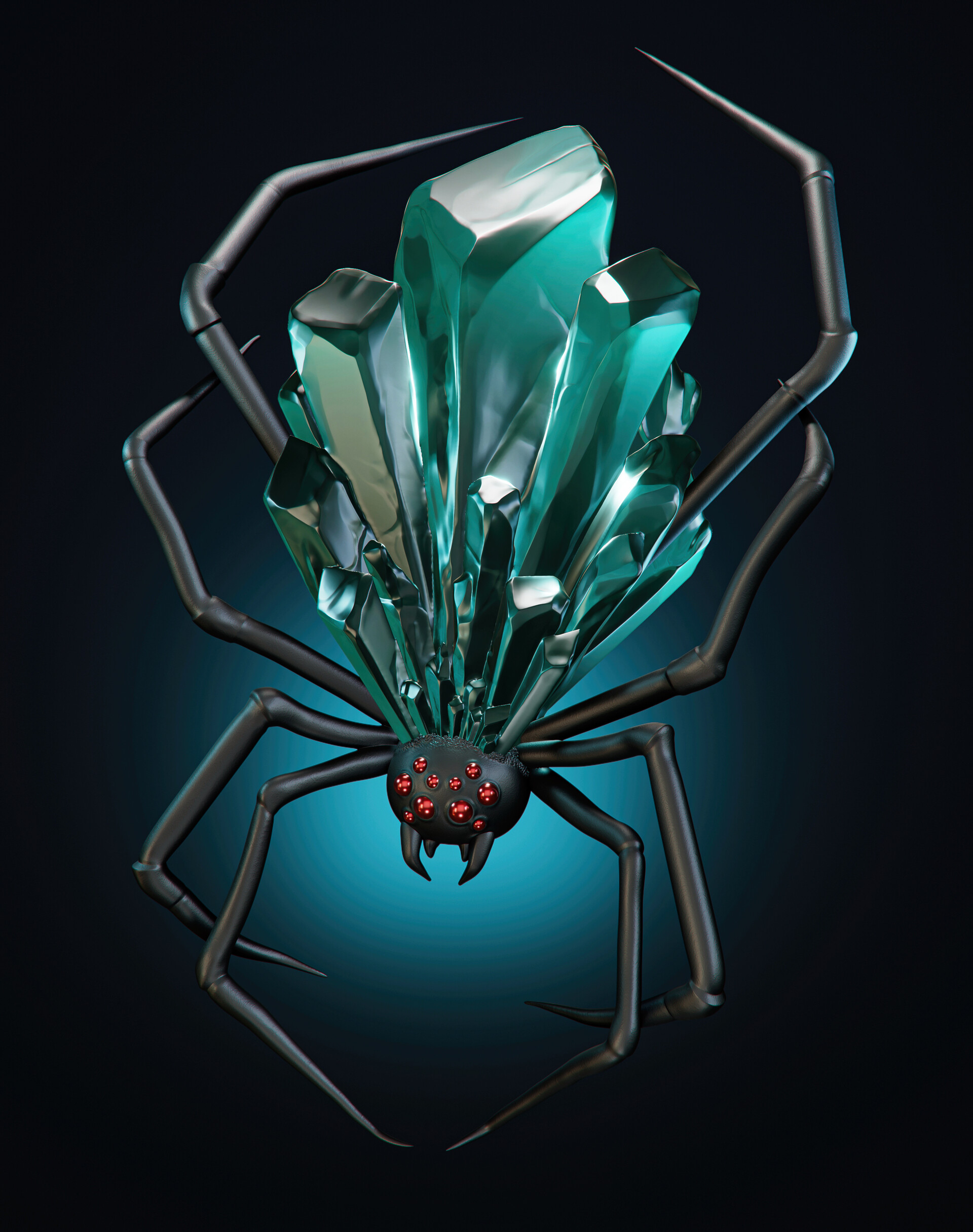 ArtStation - Crystal spider