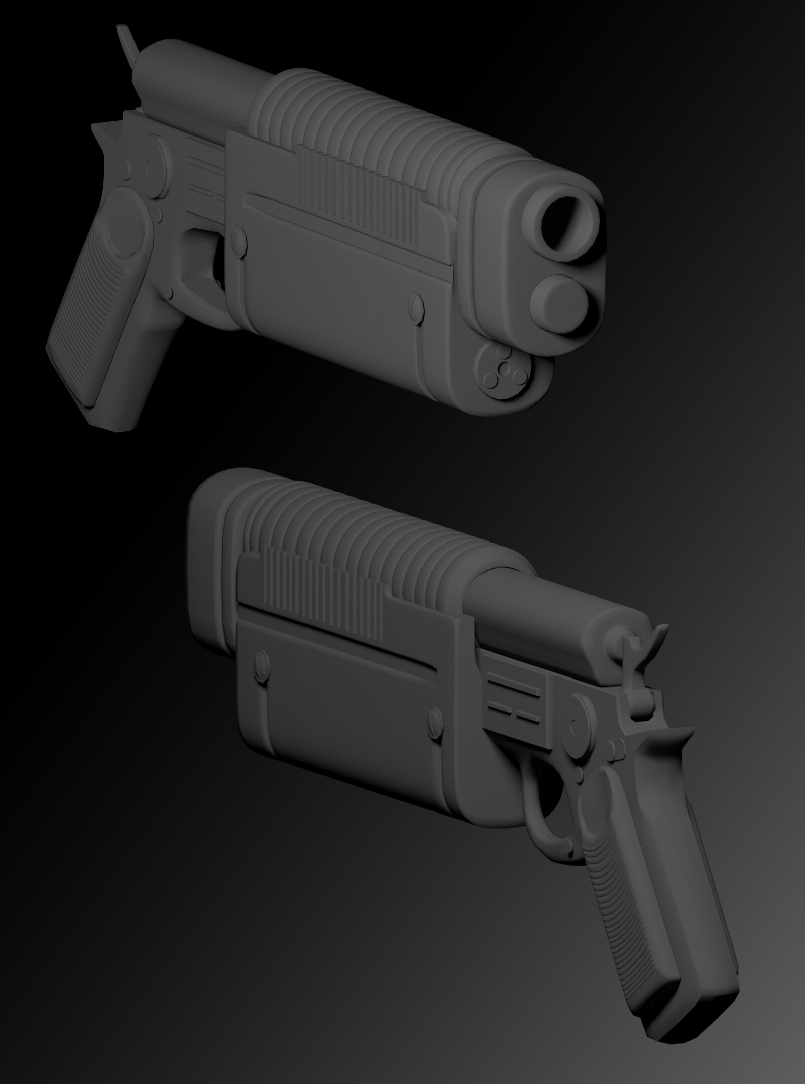 ArtStation - 3D modeling - K-16 Bryar Blaster