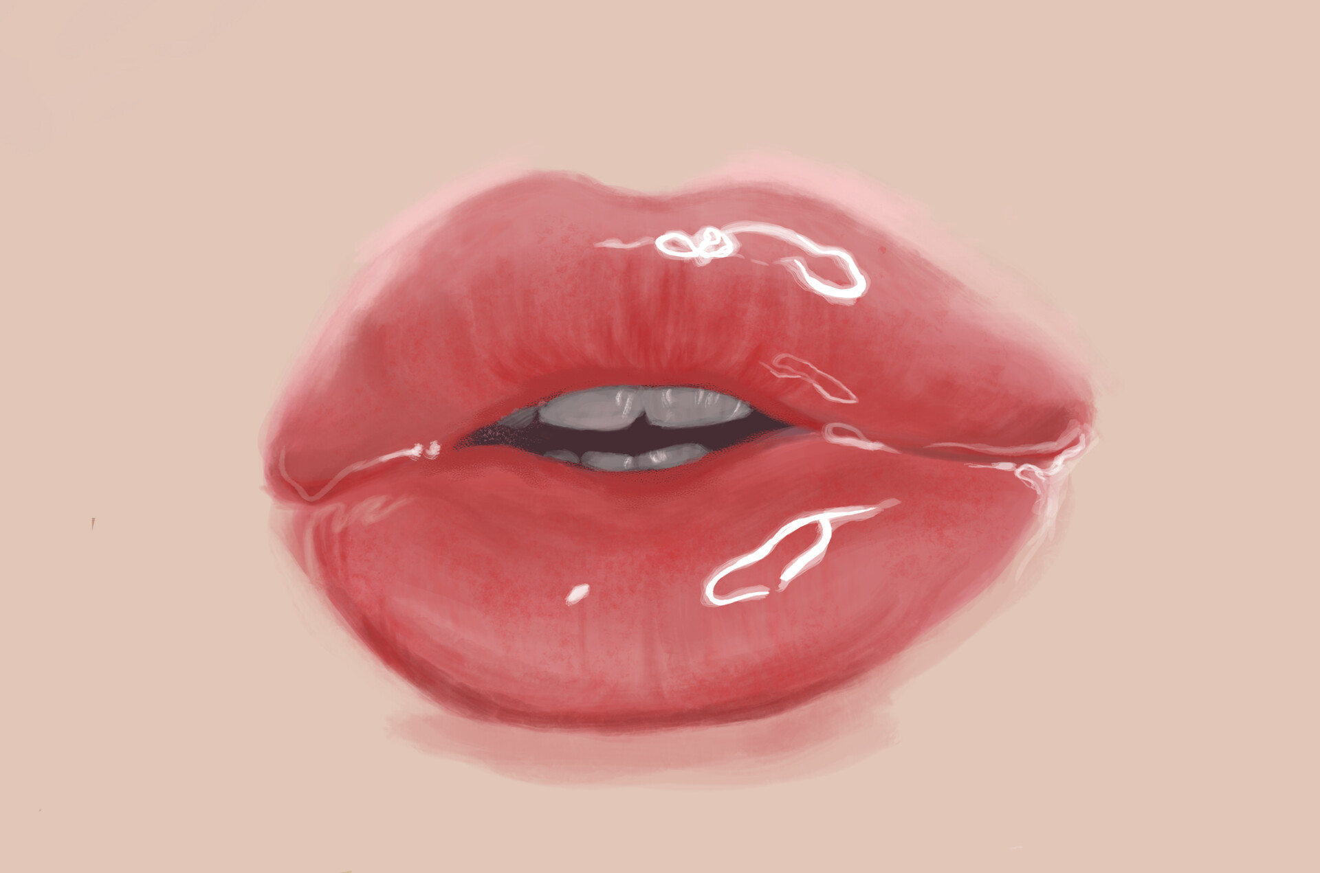 ArtStation - Lips study