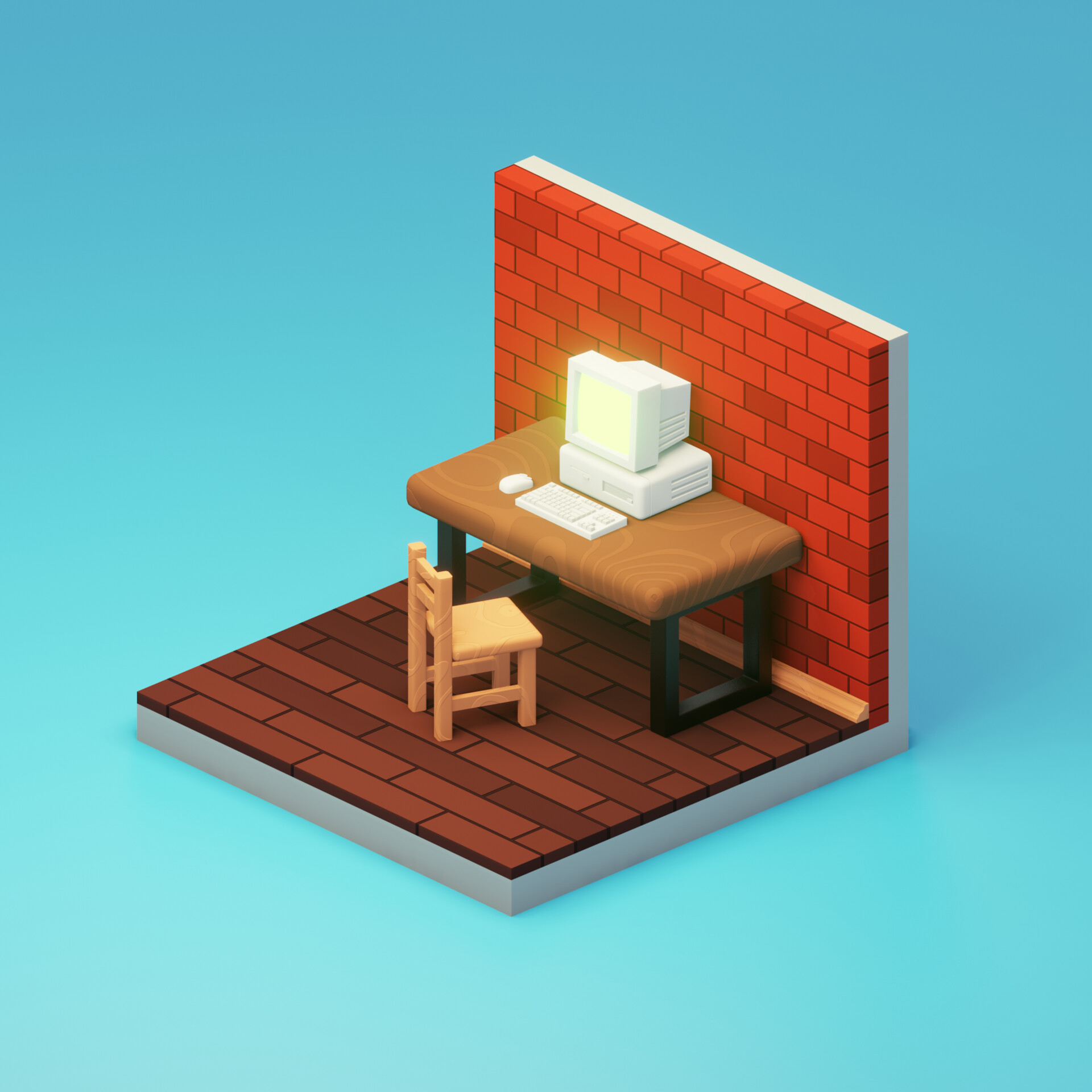 ArtStation - Isometric workplace