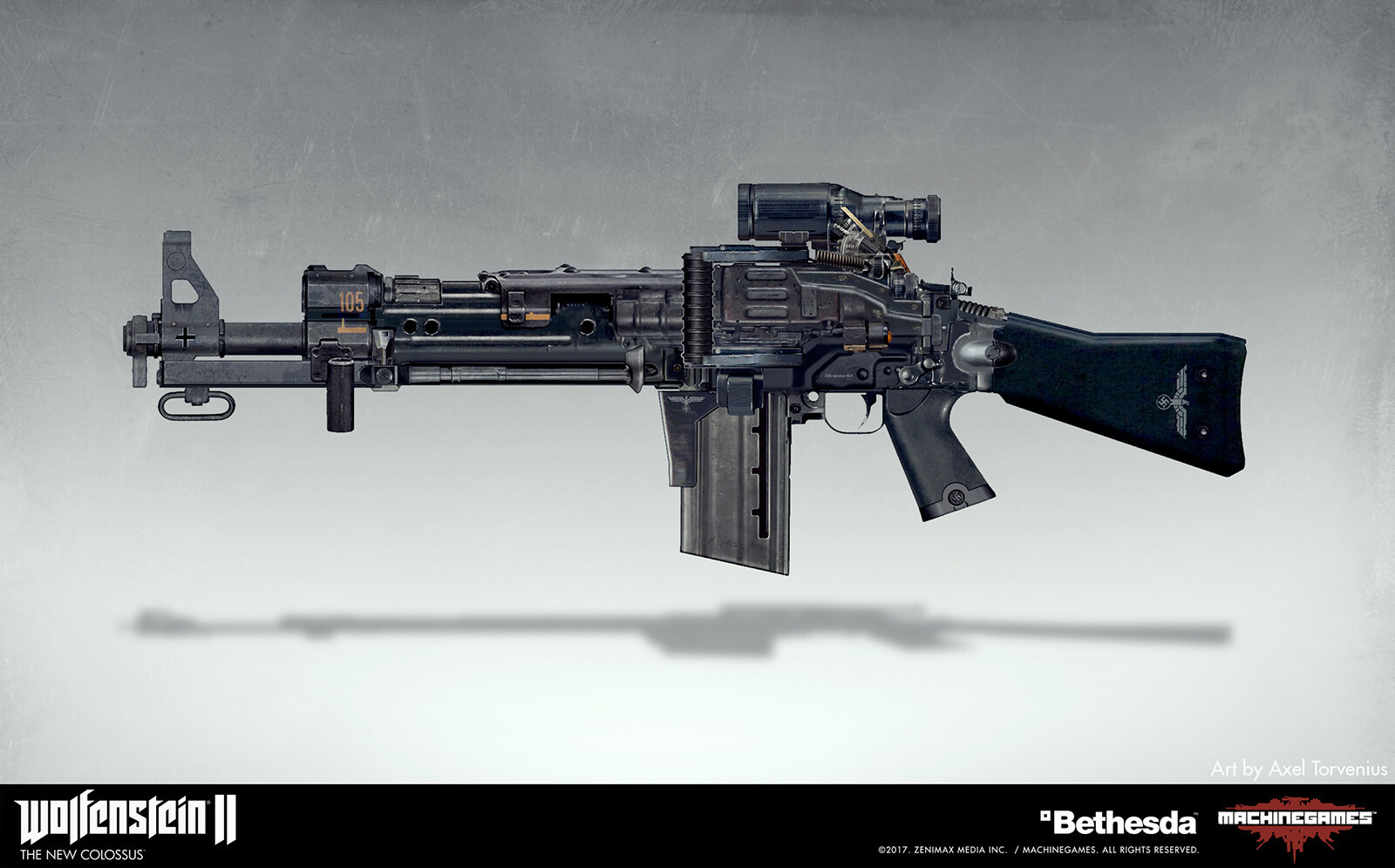 Axel Torvenius - Concept Art Wolfenstein The New Colossus - Sturmgewehr ...