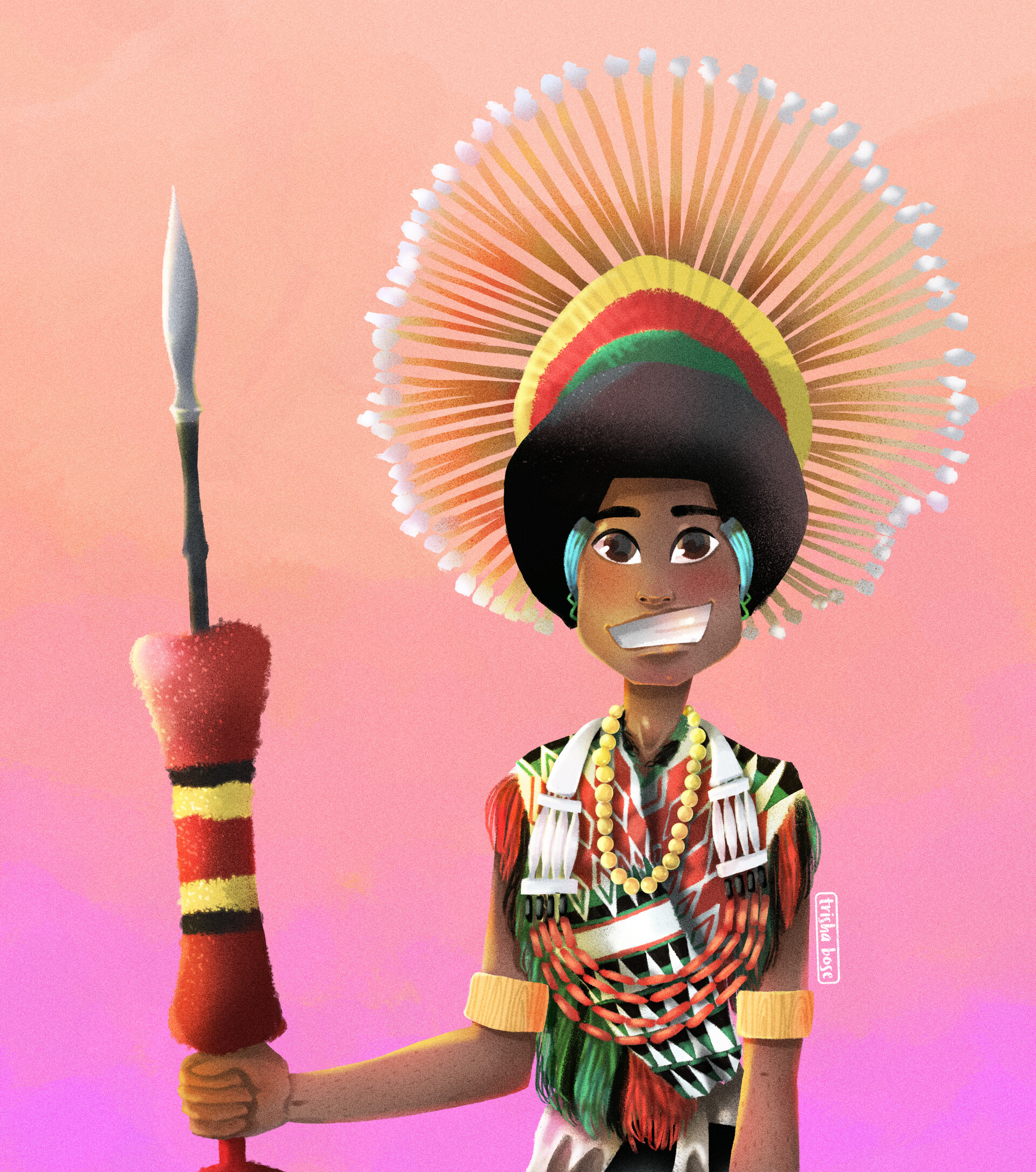 Trisha Bose - Angami Naga - Character Design