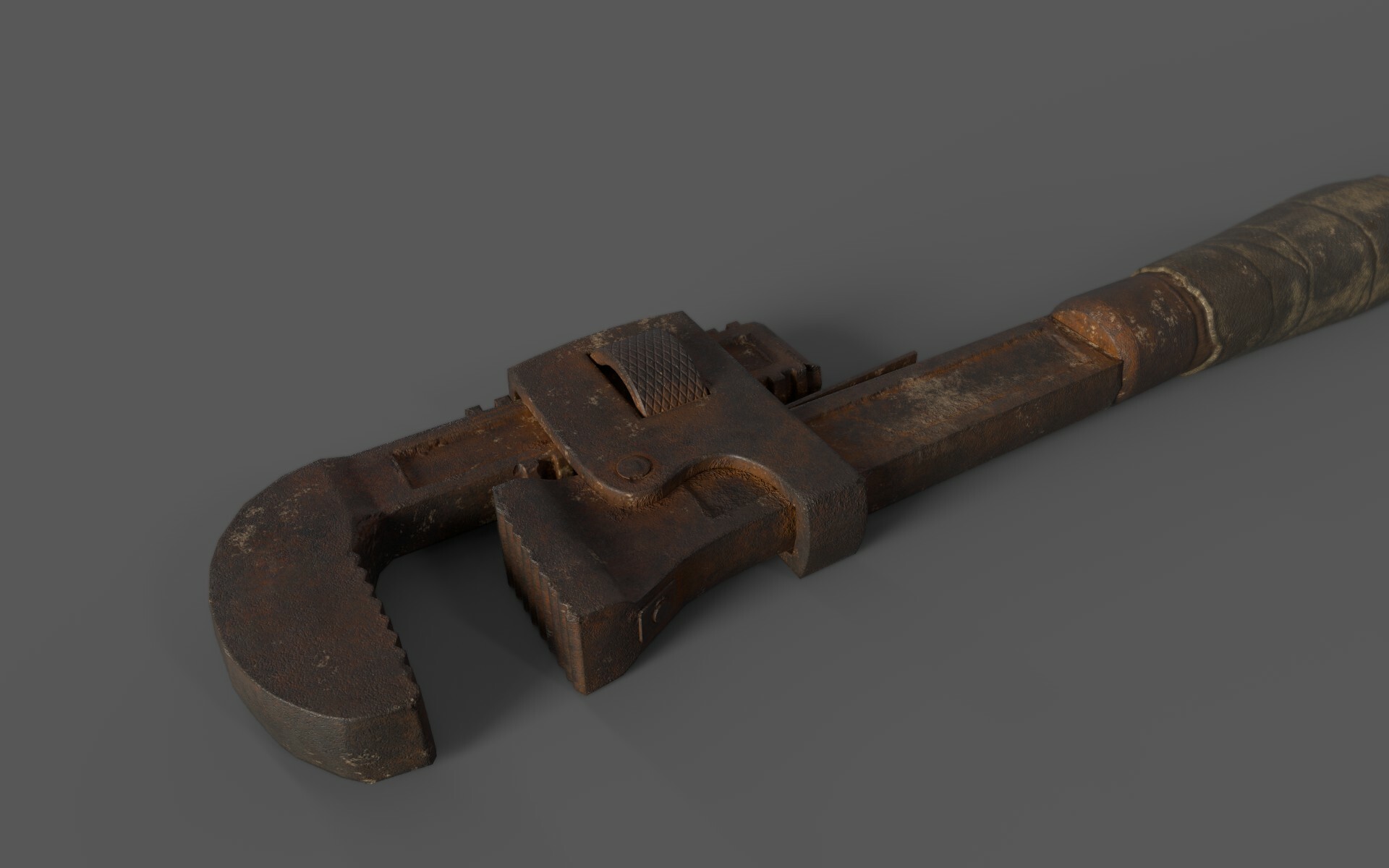 ArtStation - Vintage Rusted Wrench