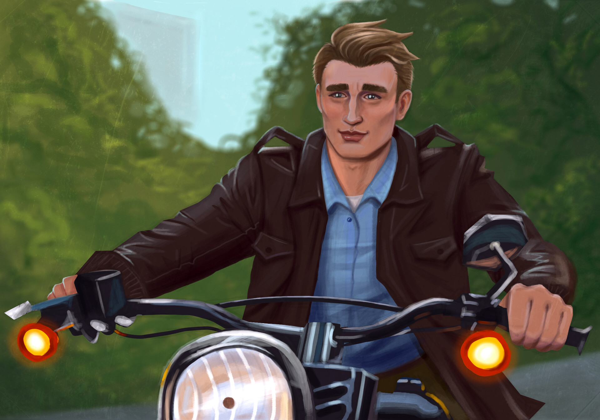 ArtStation - Painting Practice - Steve Rogers