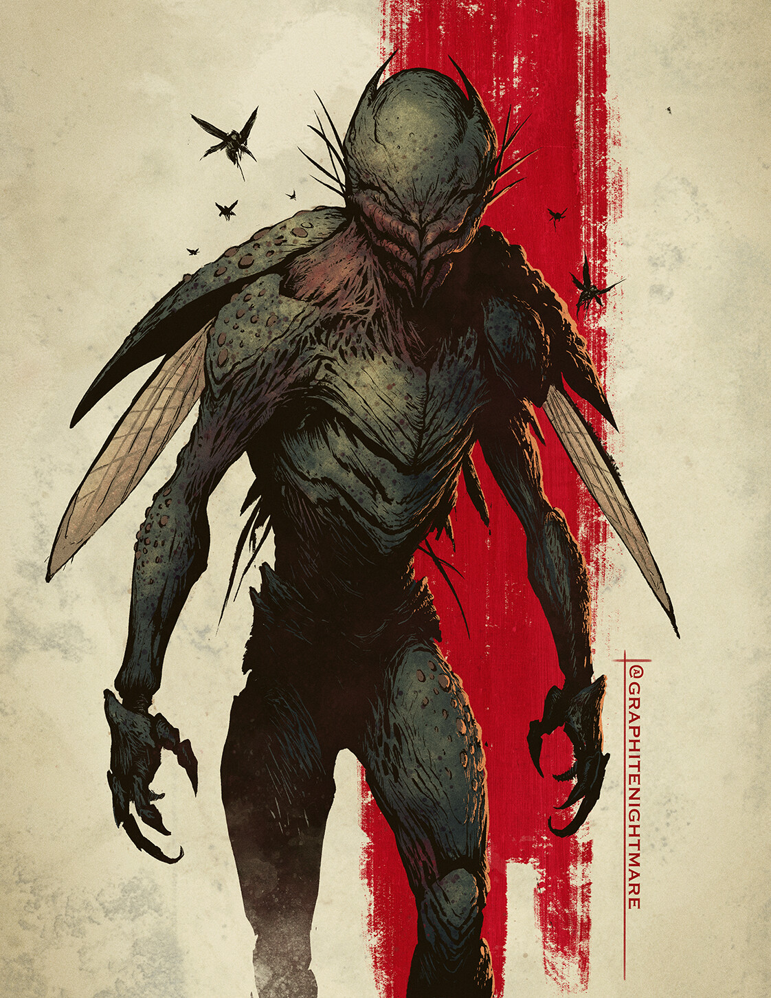 humanoid bug art