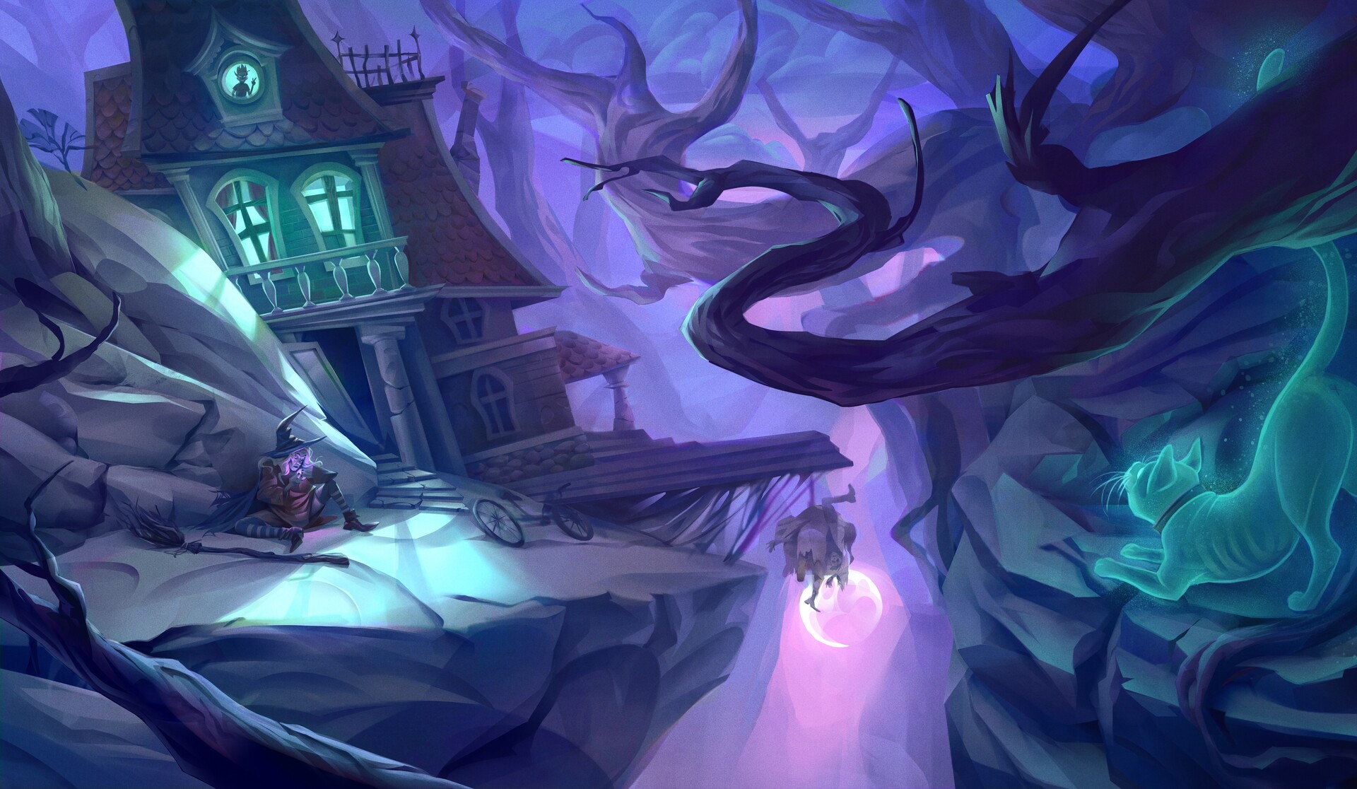 ArtStation - Witch House Illustration