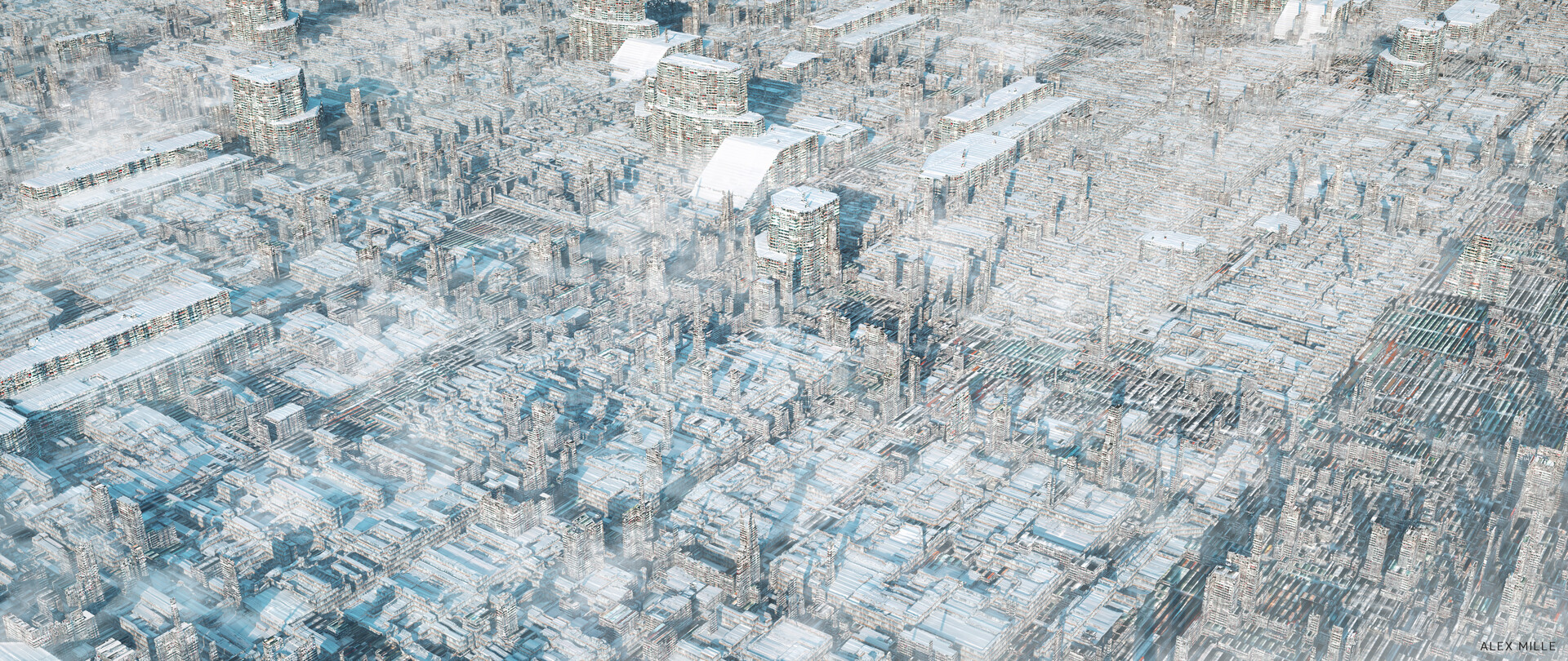 ArtStation - Procedural City Study 002