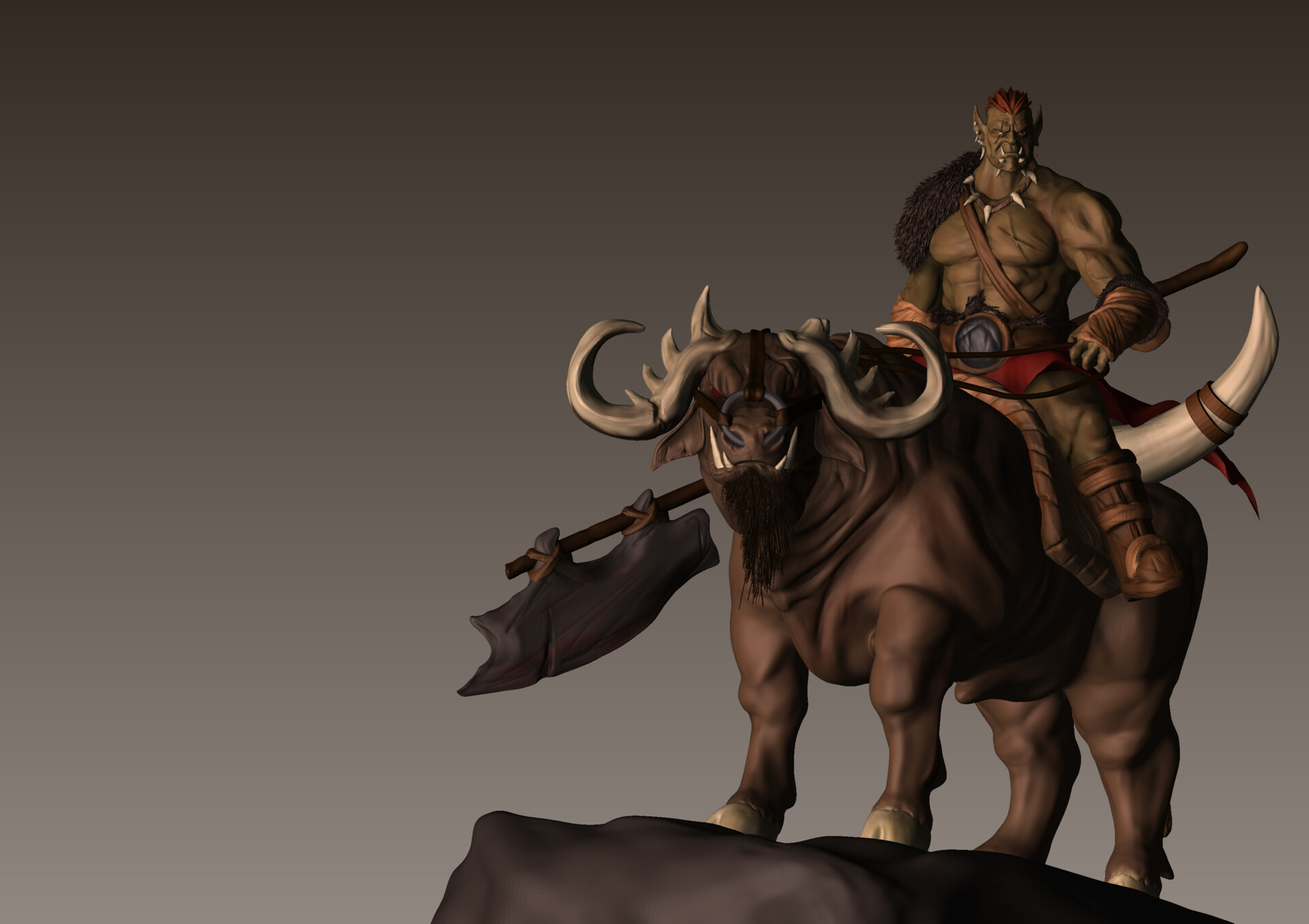 ArtStation - Orc rider