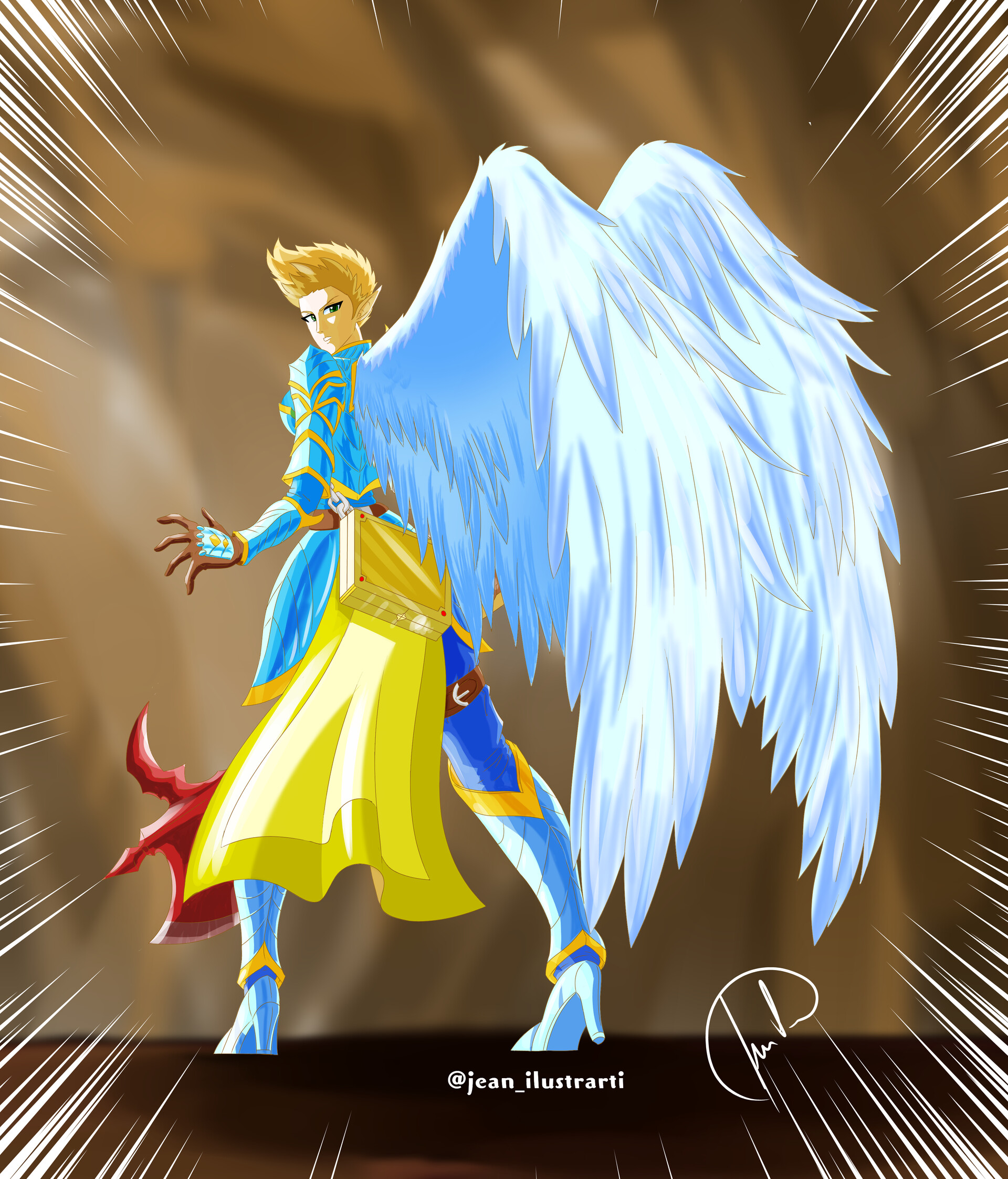 ArtStation - Ellen, a Elfa do Céu.