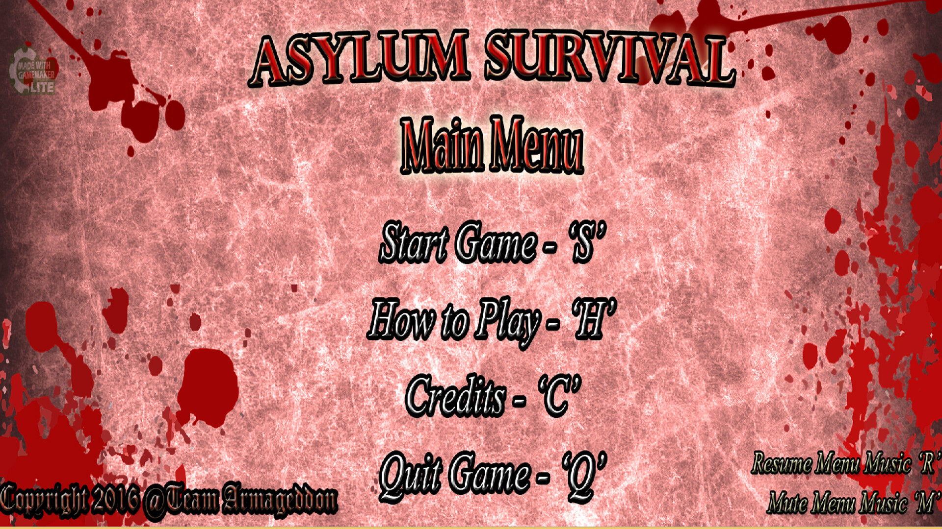 Jamil Ali - Asylum Survival - 2D Group Game Project