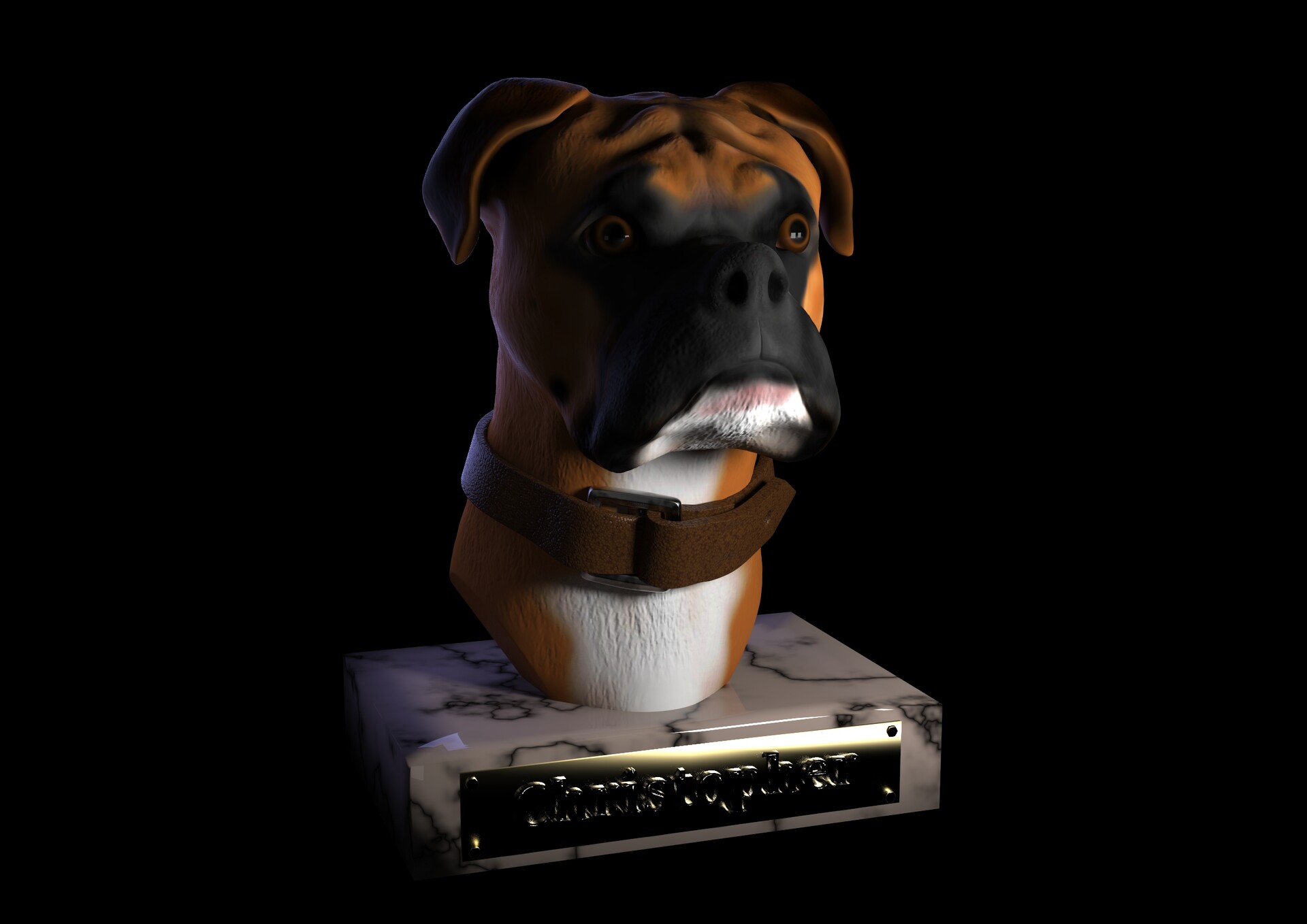 ArtStation - Boxer Dog for Print