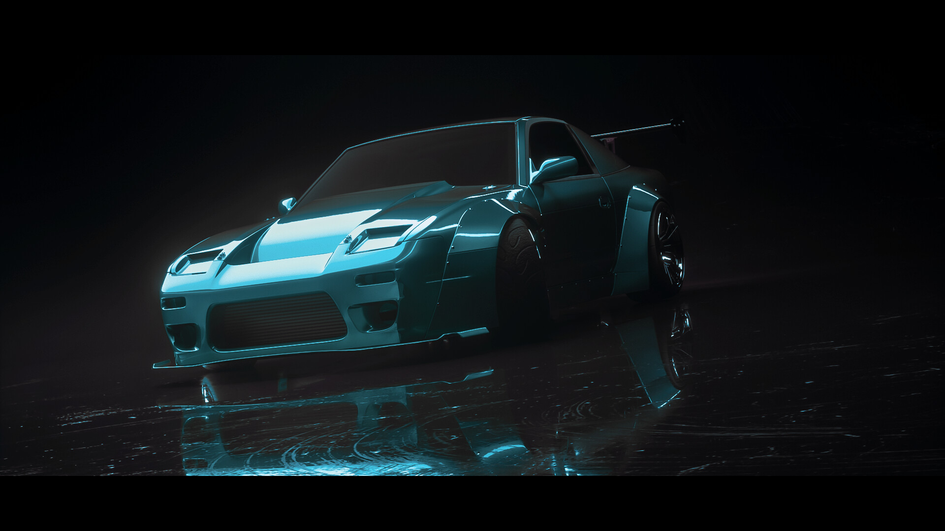 ArtStation - 240 SX - Wide Body Kit