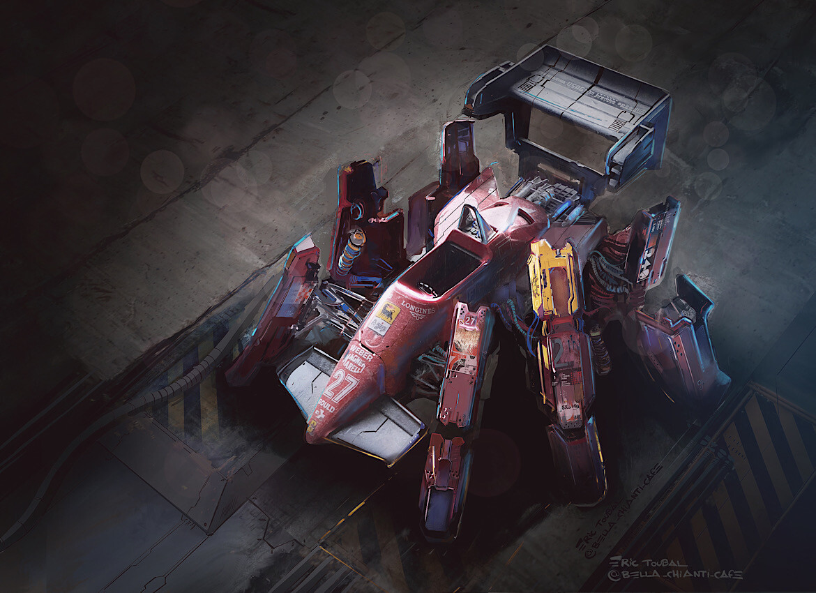 ArtStation - F1_Spider_Mech_Concept_Design