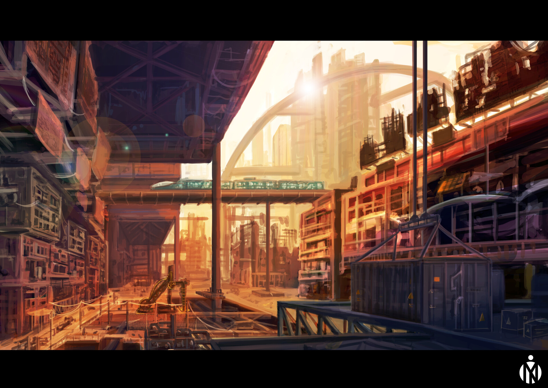 ArtStation - Industrial Slums Concept Art